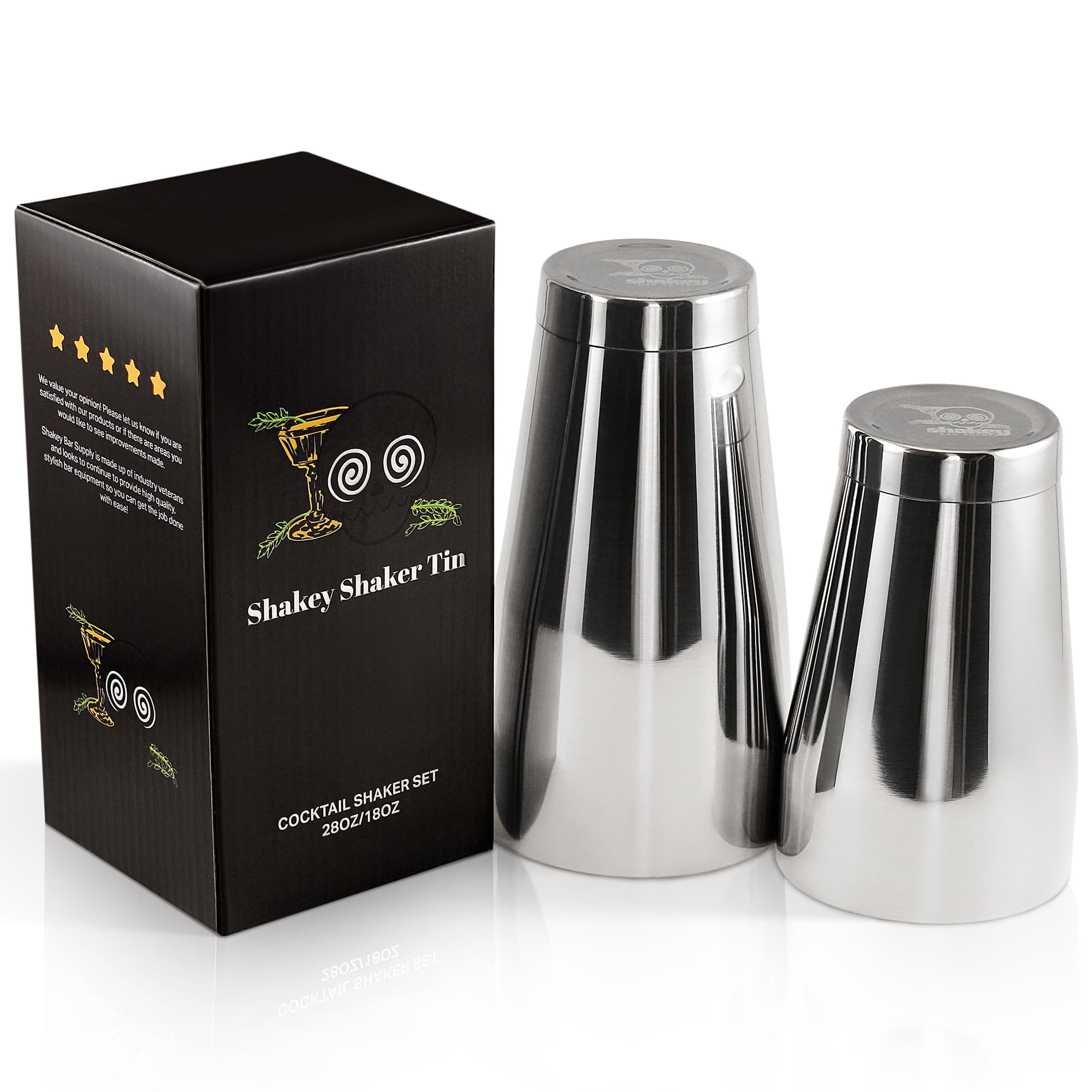 Amazon.com: Shakey Shaker Tin! - Professional Craft Cocktail Shaker ...