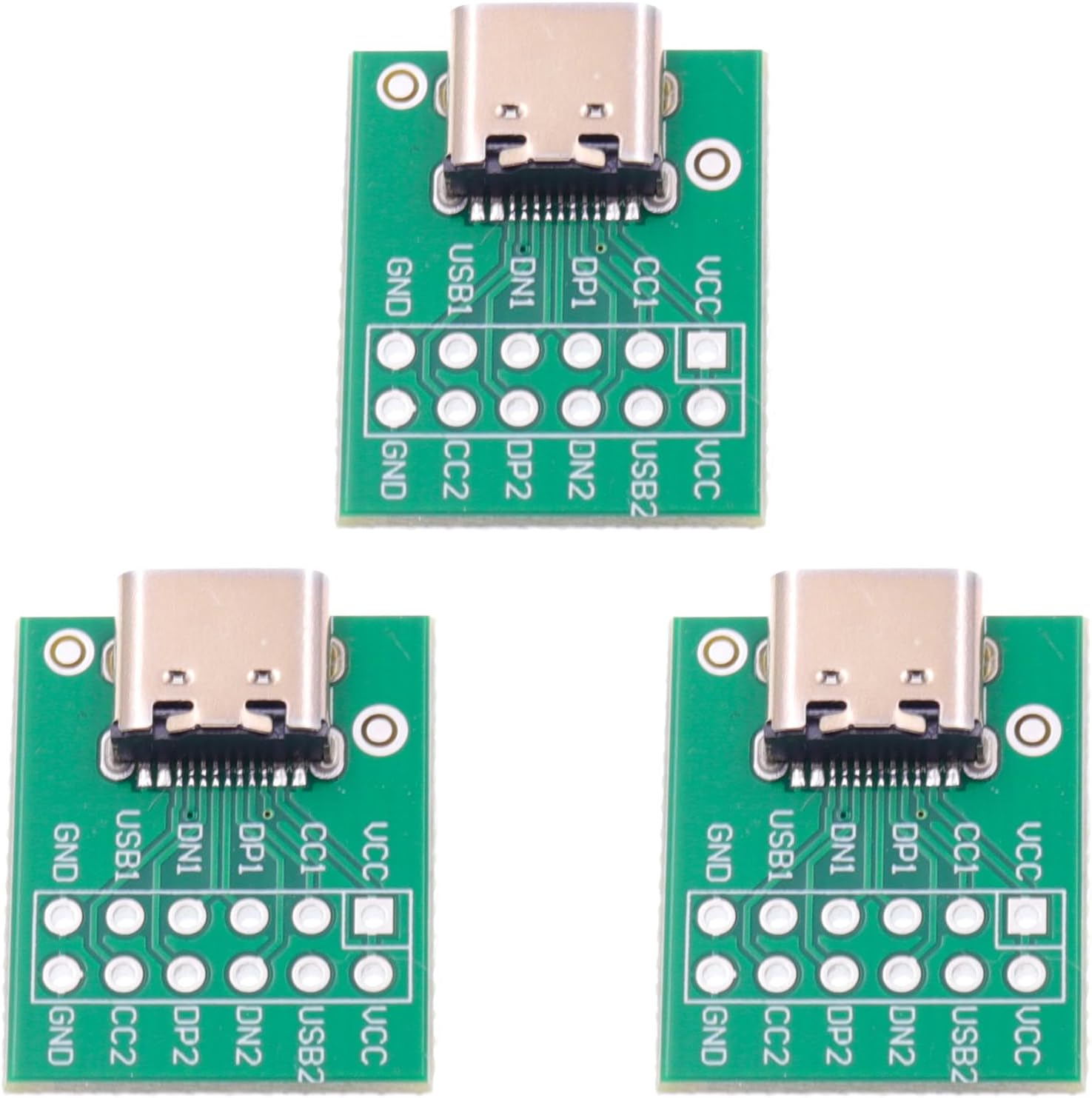 Amazon.co.jp: RASBEE 3個 Type C USB からDIPボード 2.54 mm 12ピン DIPボードへのTYPE-C ...