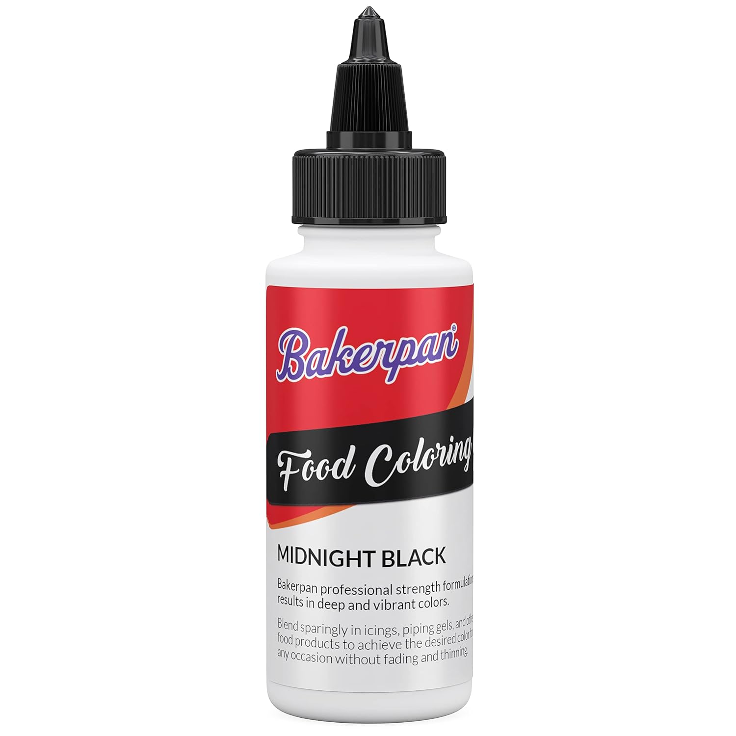 Amazon.com : Bakerpan Midnight Black Gel Food Coloring for Baking ...
