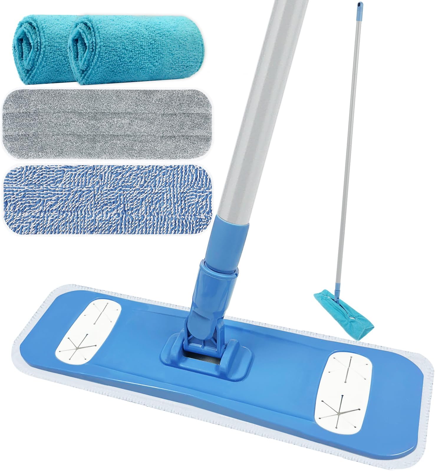 Amazon.com: Microfiber Mop Floor Cleaning, Dry and Wet Multi Surface ...