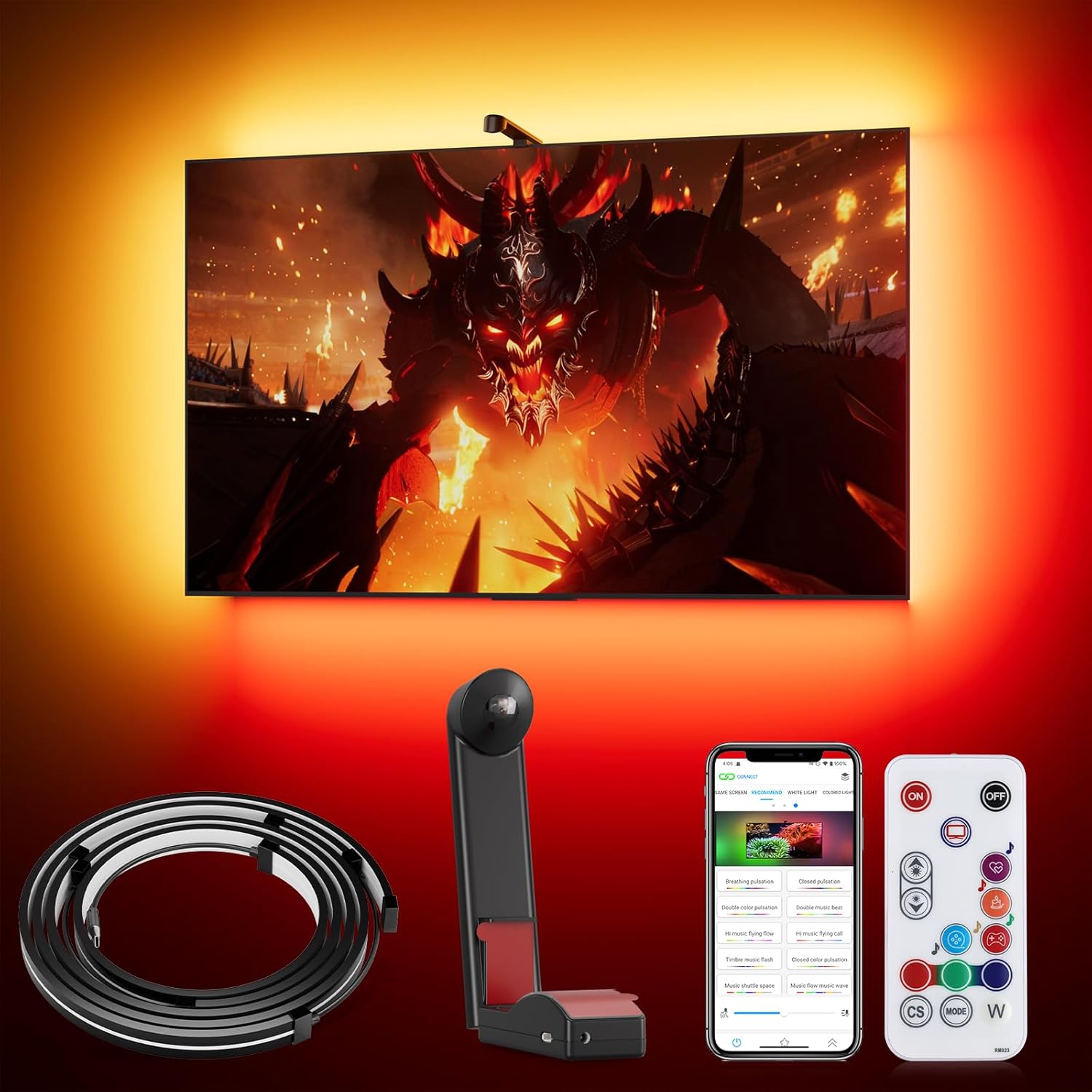 Amazon.com: BASON LIGHTING TV Backlights with Fish-Eye Correction ...