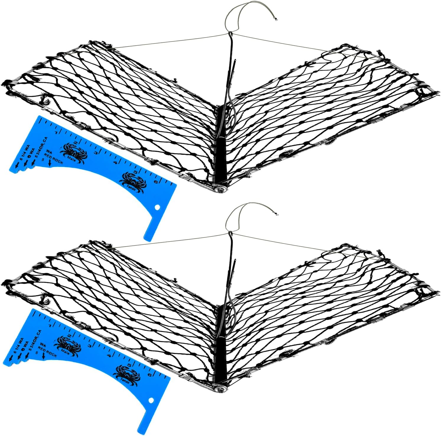 Amazon.com : Palmyth Castable Crab Trap Hawk Foldable Crabjaw with Crab ...