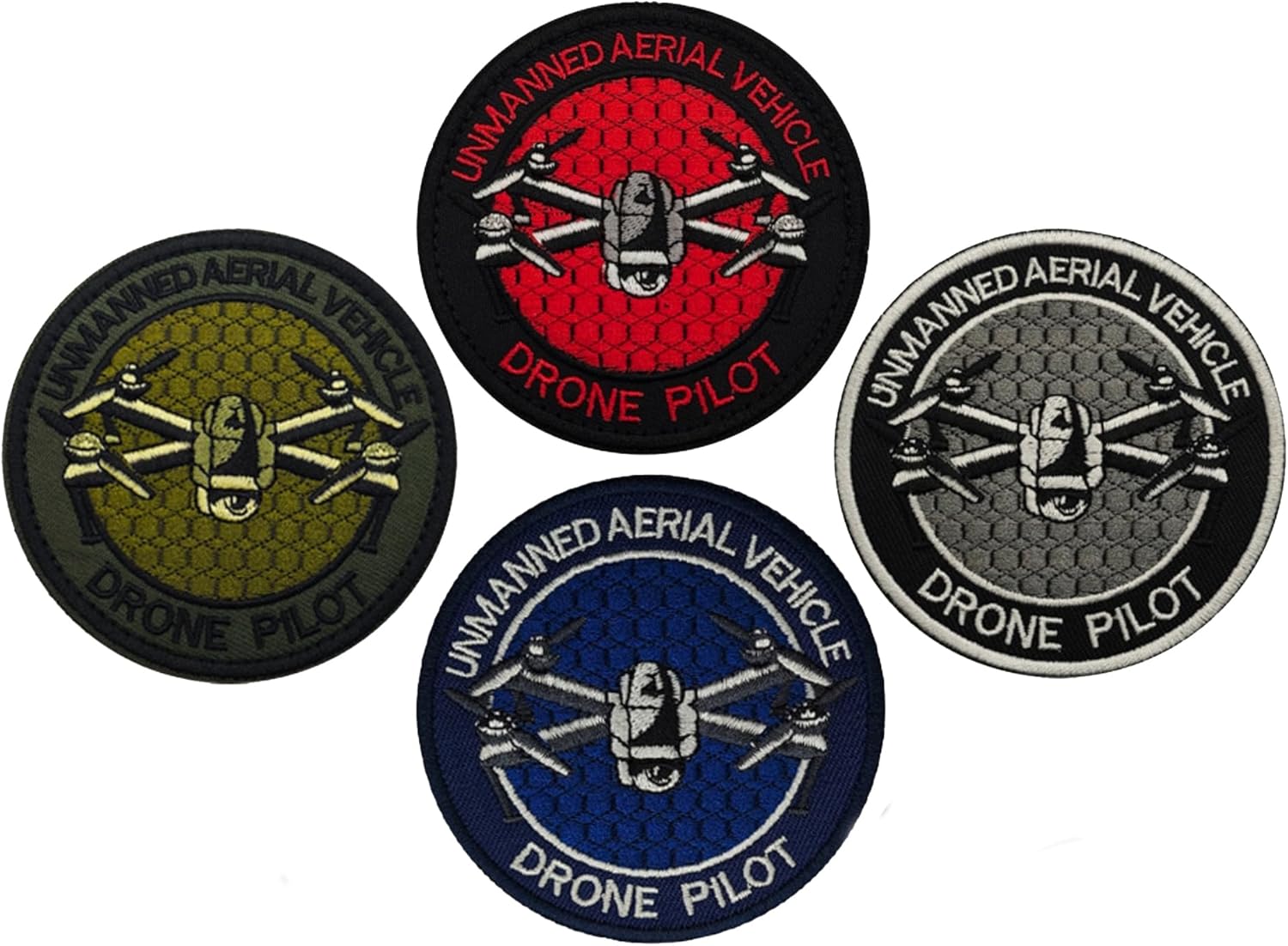 Amazon.com: Unmanned Aerial Vehicle Drone Pilot Patches, Military Style ...
