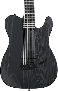 Amazon.com: ESP LTD TE-1007B 7-string Baritone Electric Guitar - Black ...