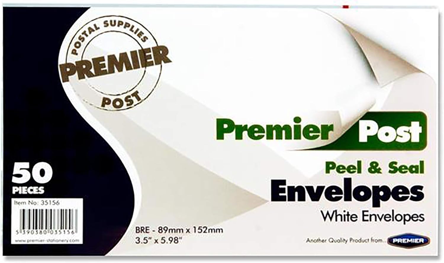 Premier Stationery Premail BRE 89 x 152mm. Peel and Seal Envelope ...