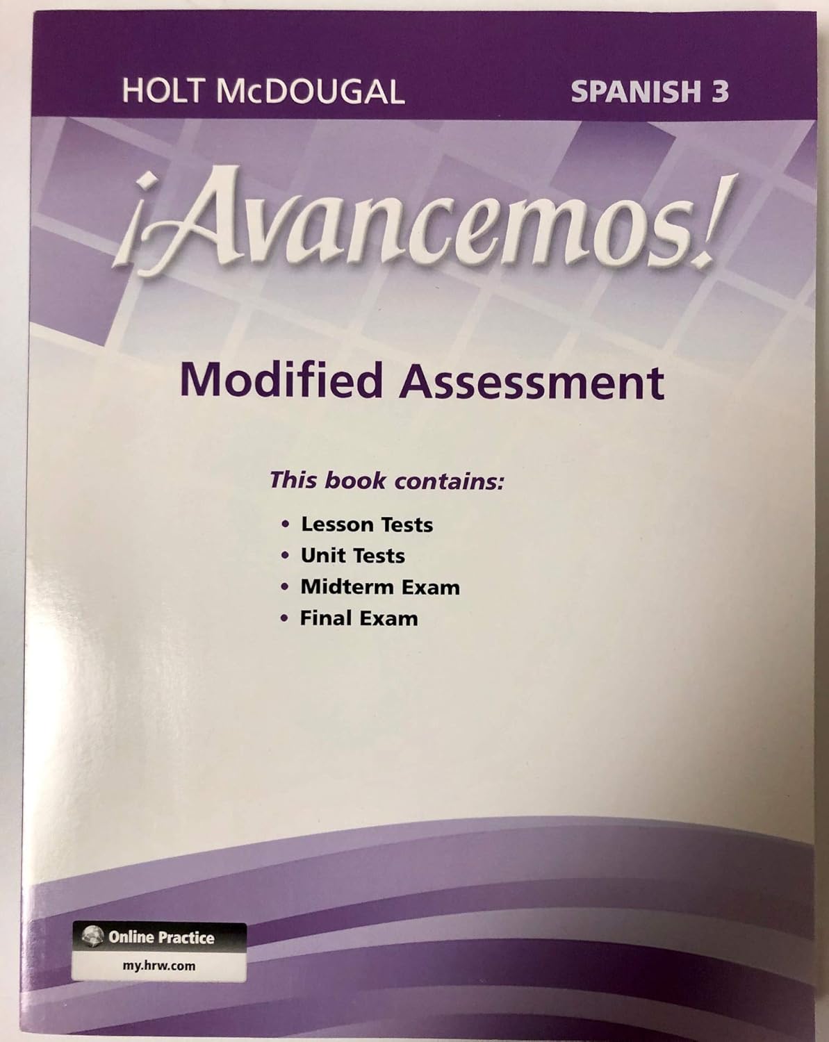 Buy Modified Assessment (Avancemos!, Level 3) Book Online at Low Prices ...