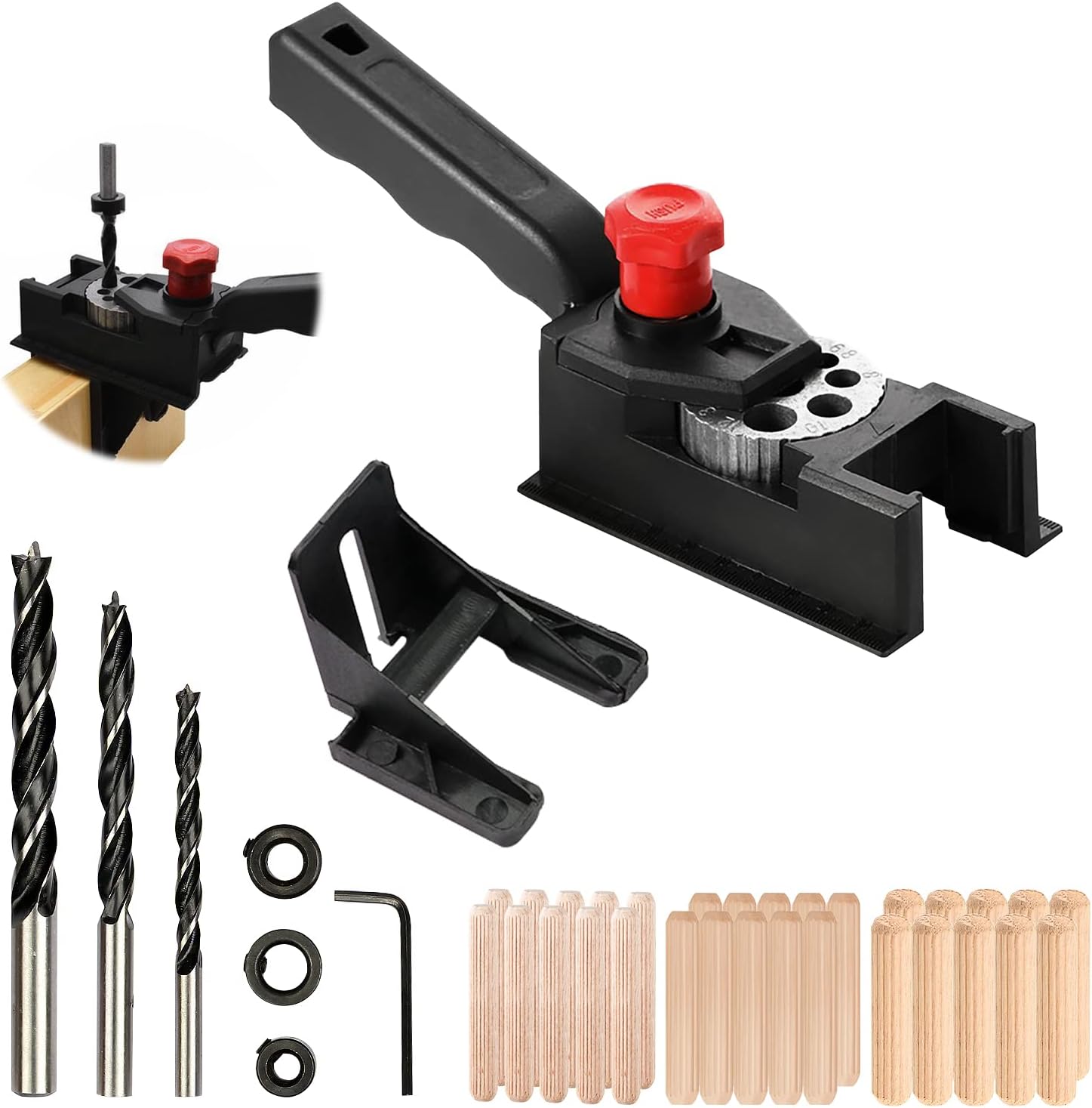 Dima per Fori Spinatura Legno, 3-12mm Dima per Fori a Tasca ...