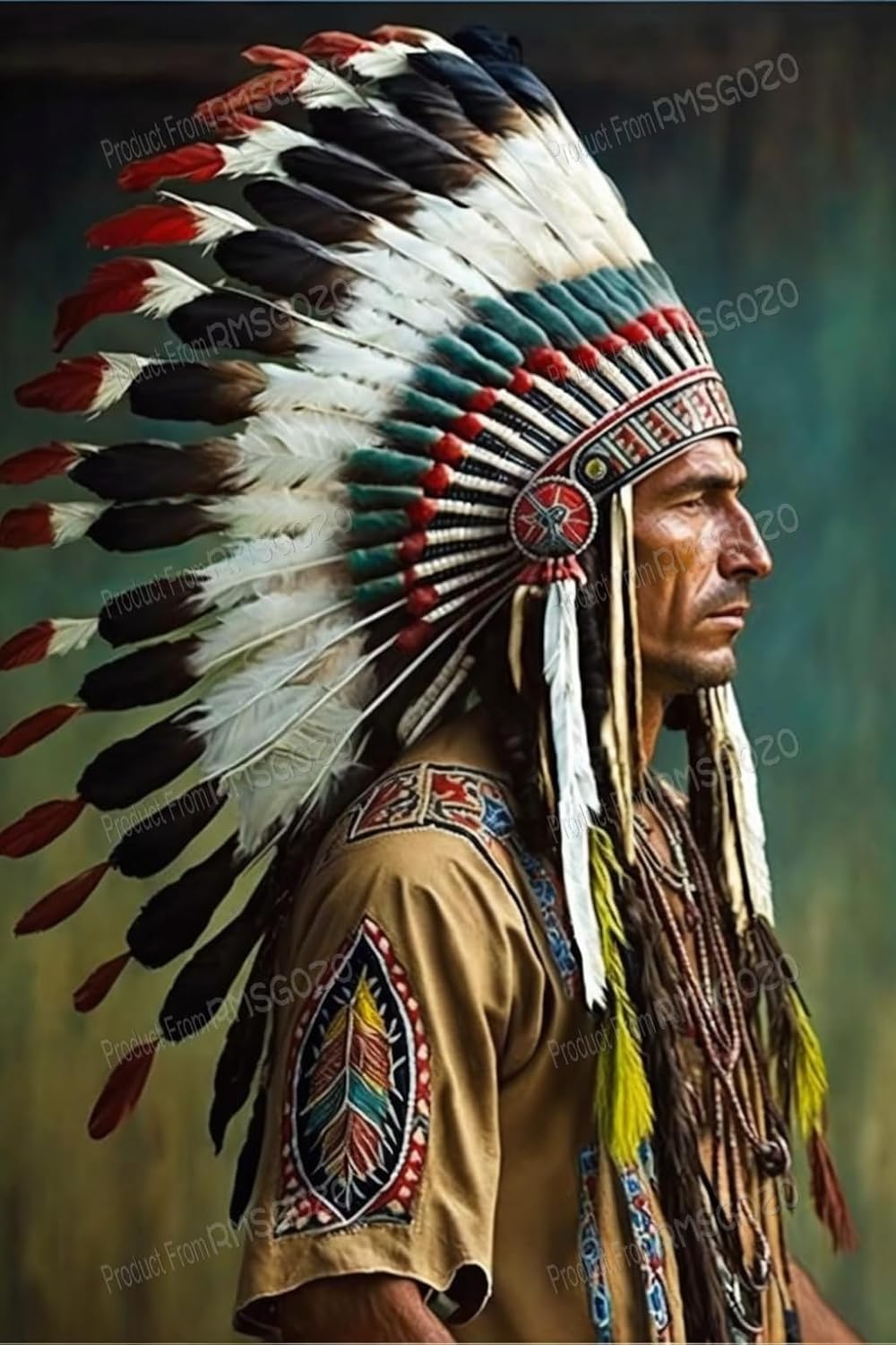 Amazon.com: Native American Indian Tribal 500 Pieces Puzzles - Handsome ...