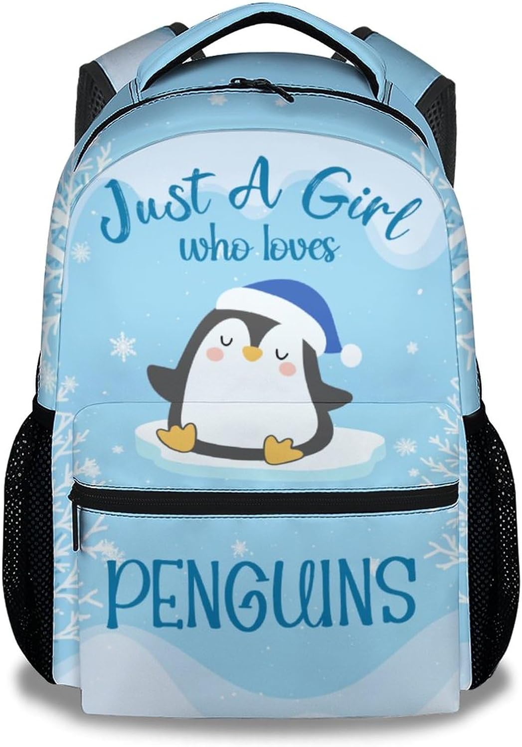 Amazon.com | CUNEXTTIME Penguin Backpack for Girls Boys, 16 Inch Blue ...