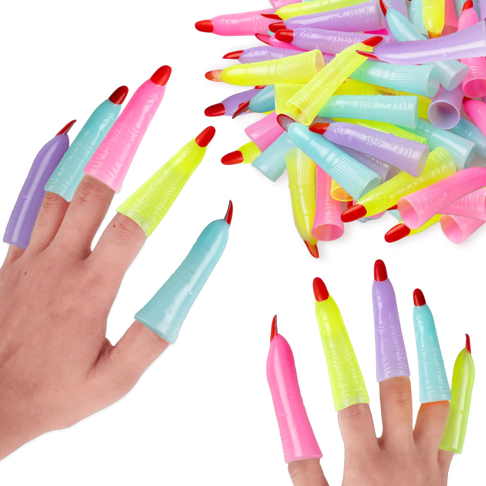 Snapklik.com : Kockuu 40Pcs Witches Fingers Glow In The Dark Fake ...