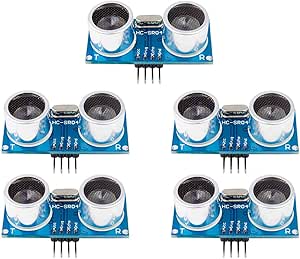 DollaTek 5Pcs HC-SR04+ Sensore di Distanza modulo ultrasonico per ...