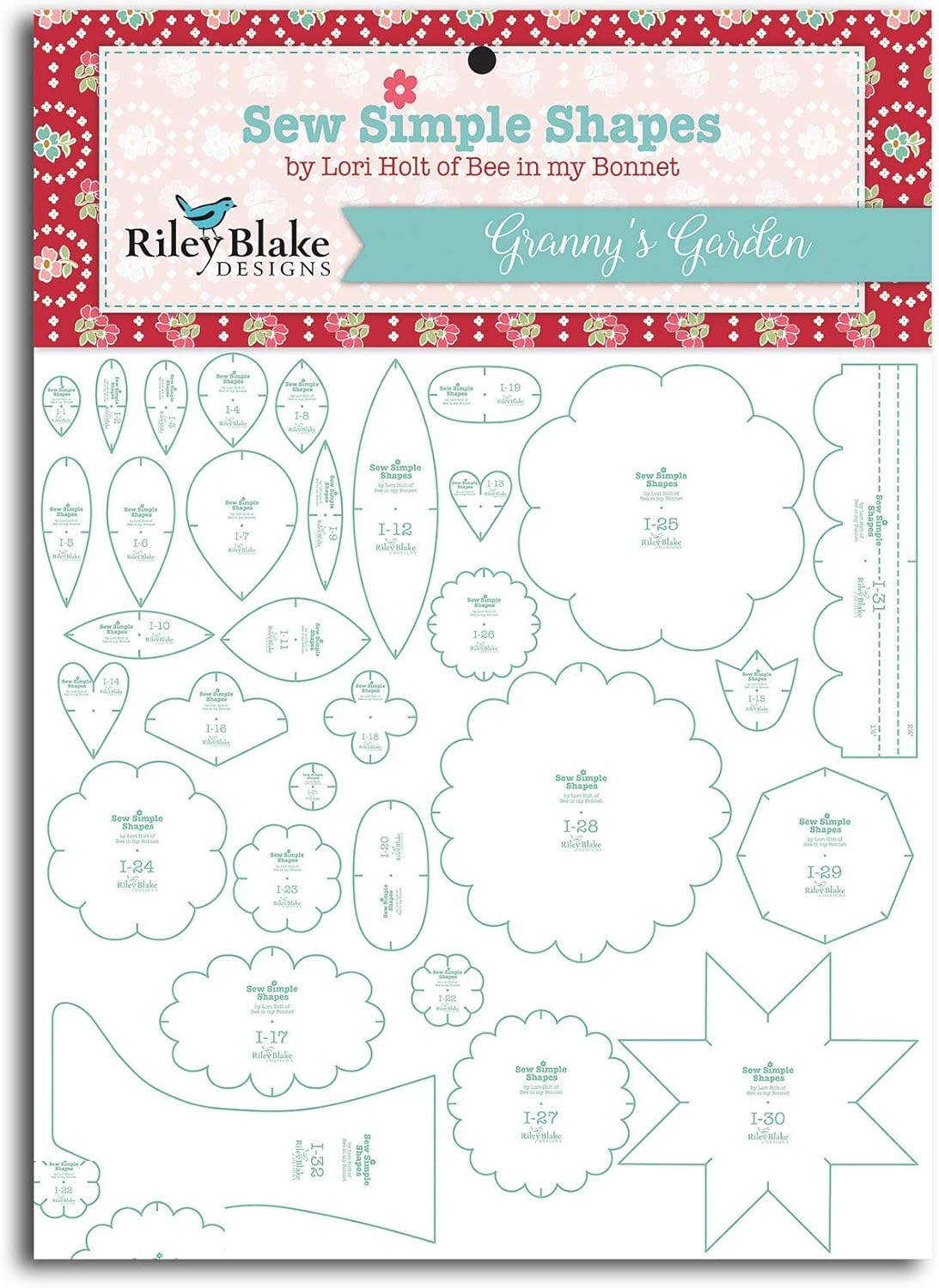 Amazon.com: RILEY BLAKE DESIGNS Riley Blake Template Set-Granny's ...