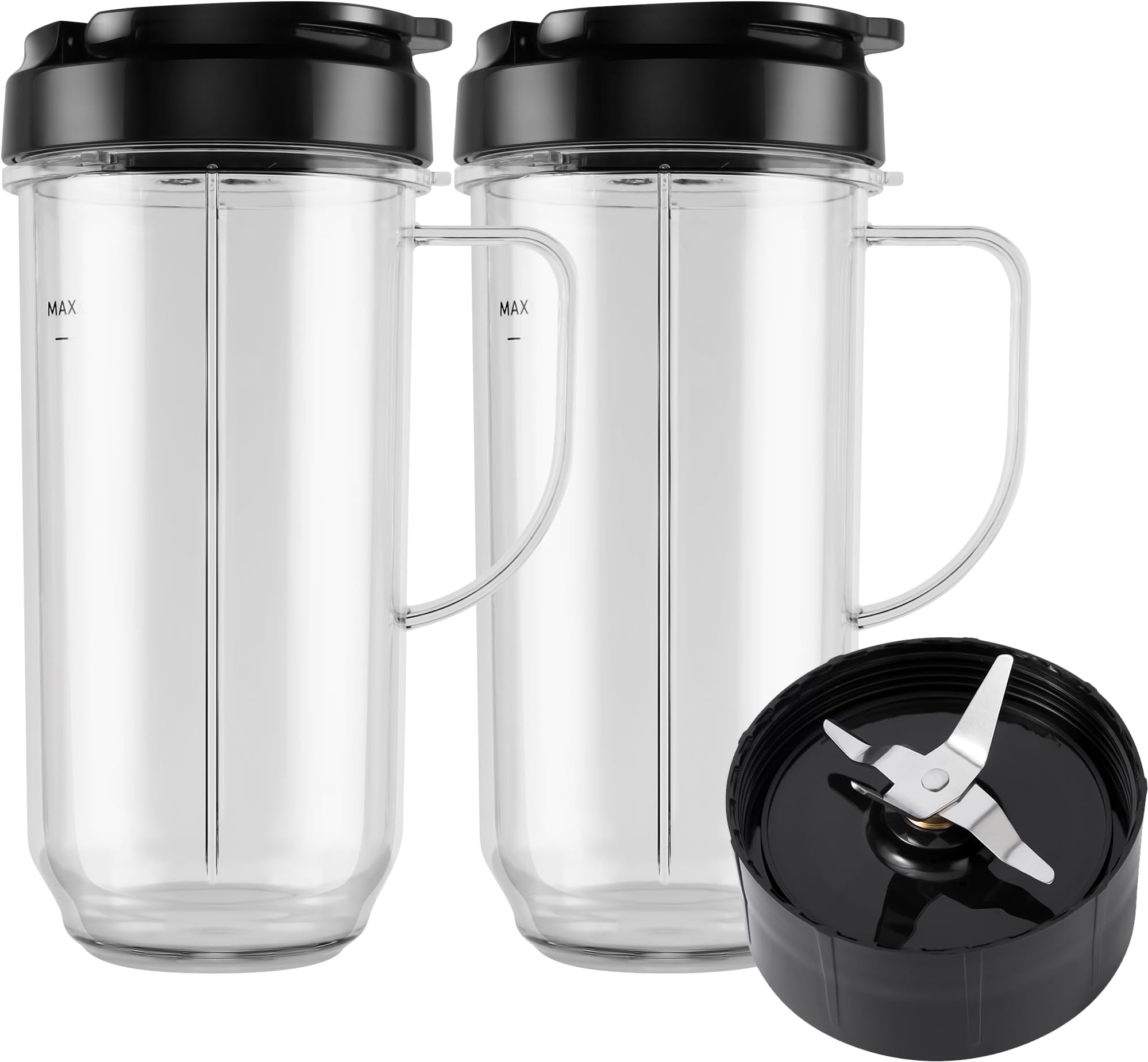 Amazon.com: Magic Bullet Blender Cups,Tall 22oz Cup with Handle Cross ...