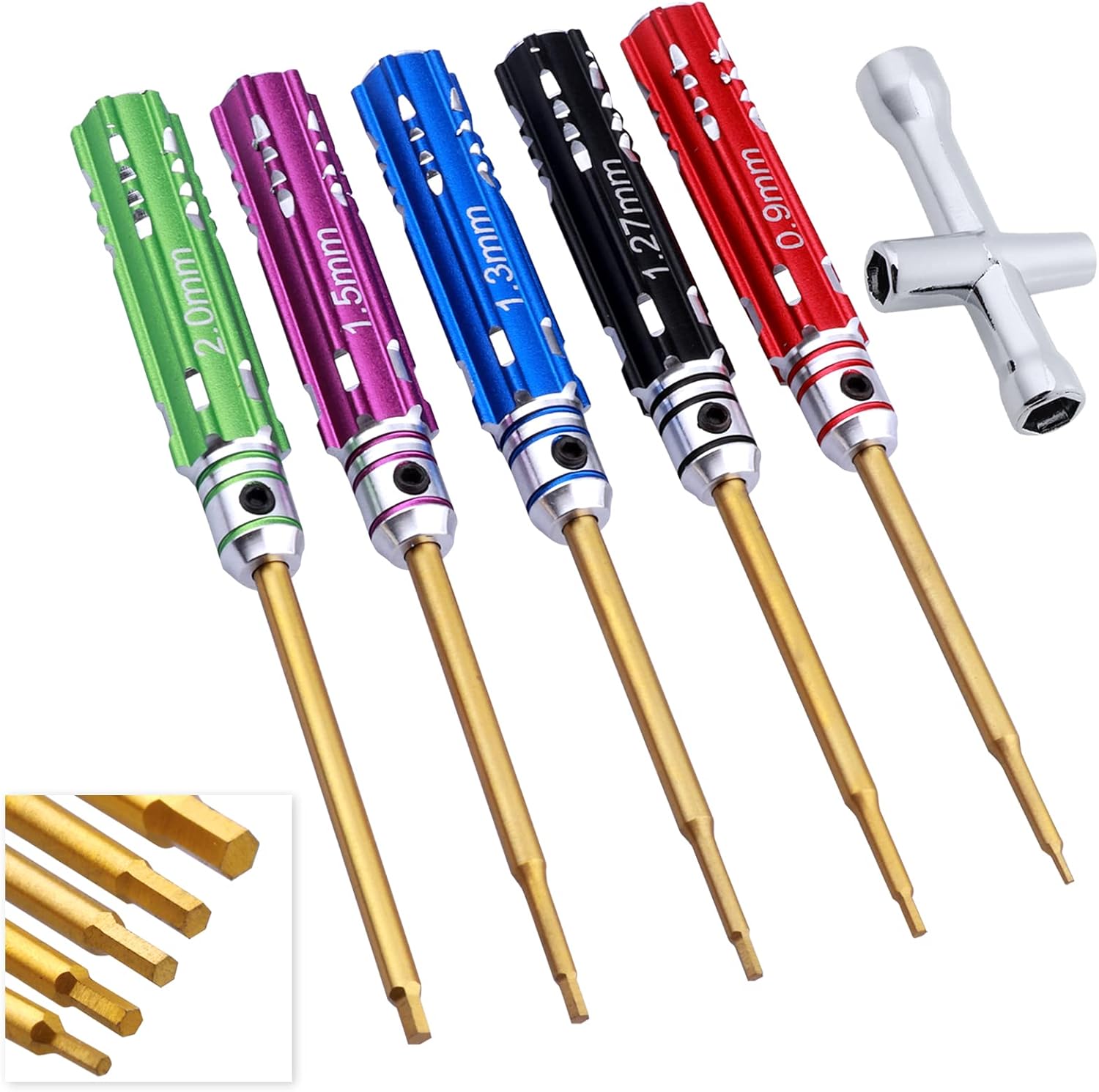 Amazon.com: Hobbyfire Mini Hex Screwdriver Set for Axial SCX24 1/24 RC ...