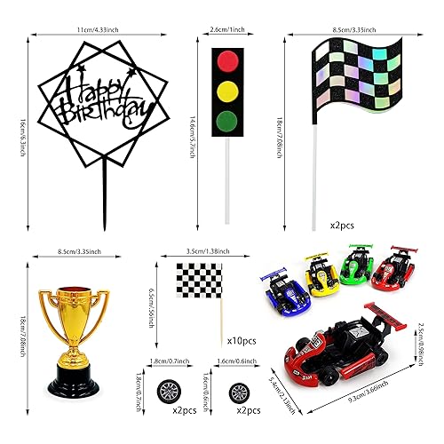 Snapklik.com : Racing Car Cake Decoration Racing Car Cake Topper Racing ...