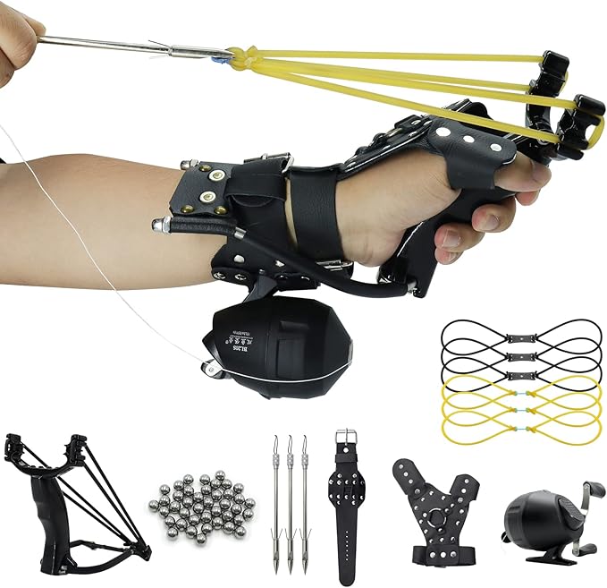 Fishing Reel Slingshot Fishing Reel Hunting Shooting Slingshot with ...