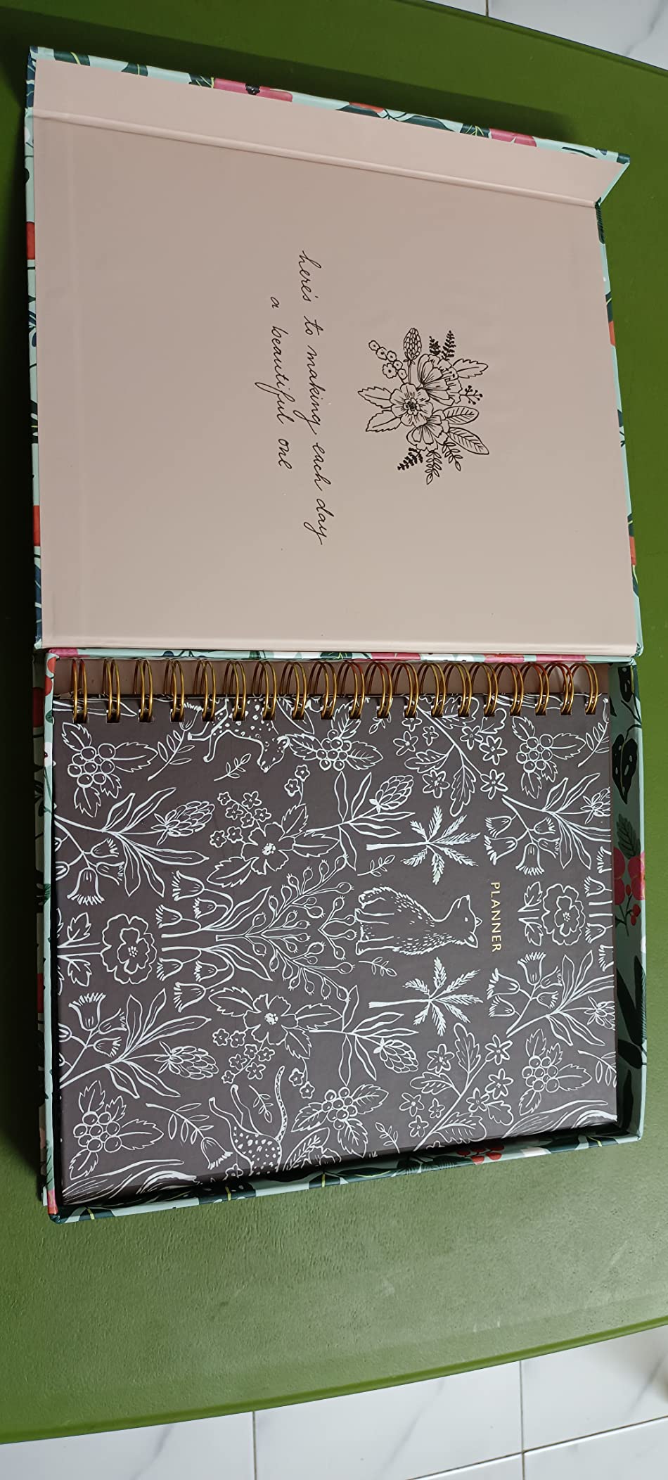 The Ink Bucket | Undated Forest Planner | Comes Inside a Sturdy ...