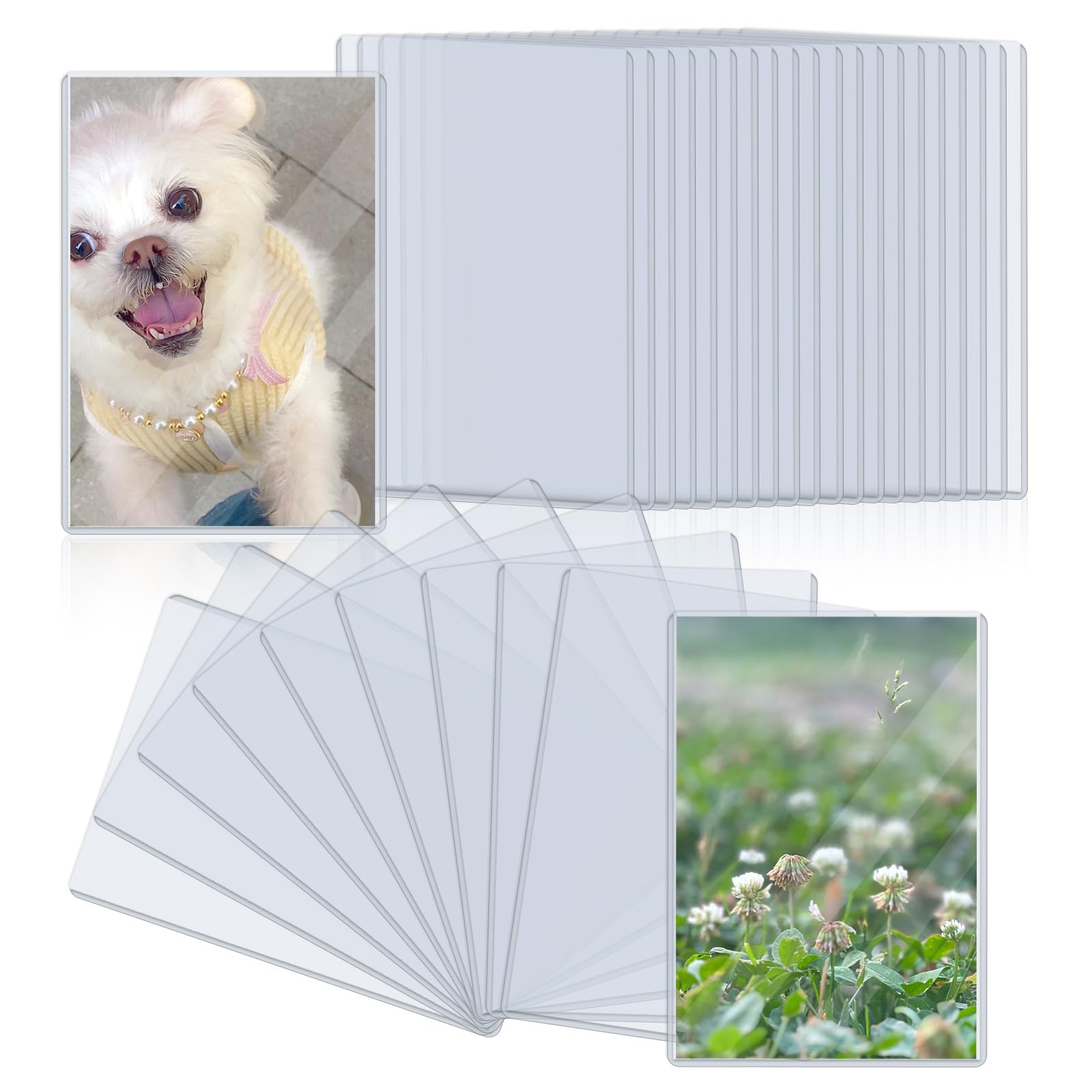 Amazon.com : 5" x 7" Photo Postcard Protectors, Rigid Hard Print ...