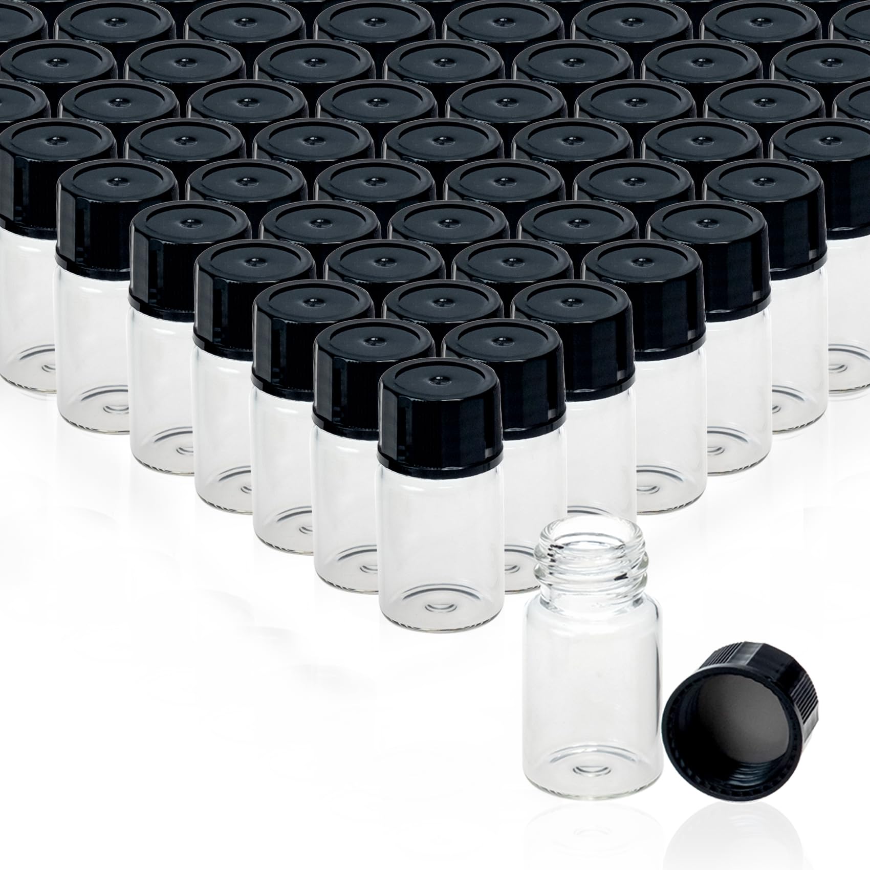 Snapklik.com : PEKYBIO 7ml 0.23oz Clear Glass Sample Vial, Liquid ...