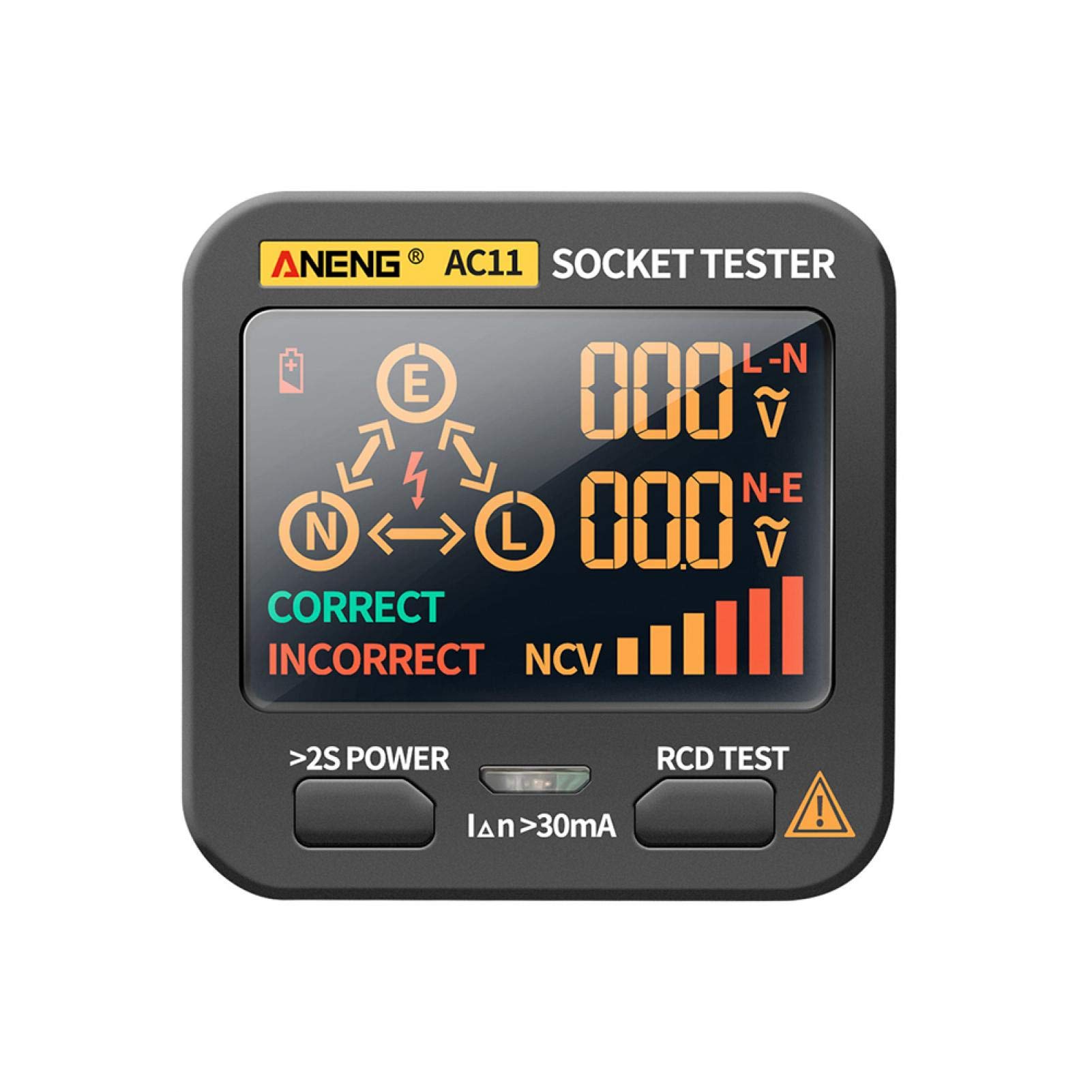 Qoonestl Lcd Display Socket Tester Rcd Detector Leakage Protection Lcd Desertcart Aruba