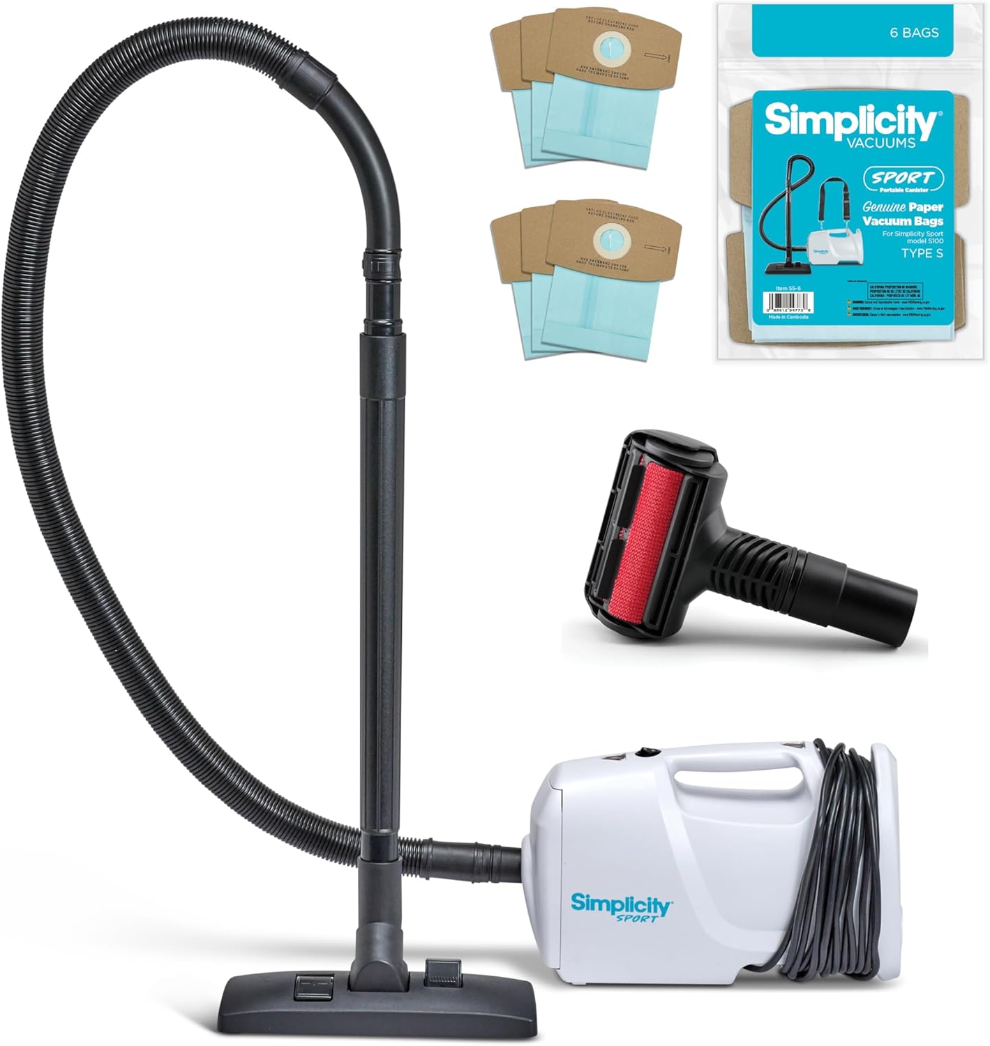 Amazon.com - Simplicity Vacuums Bundle with Sport Canister Vacuum, Six ...