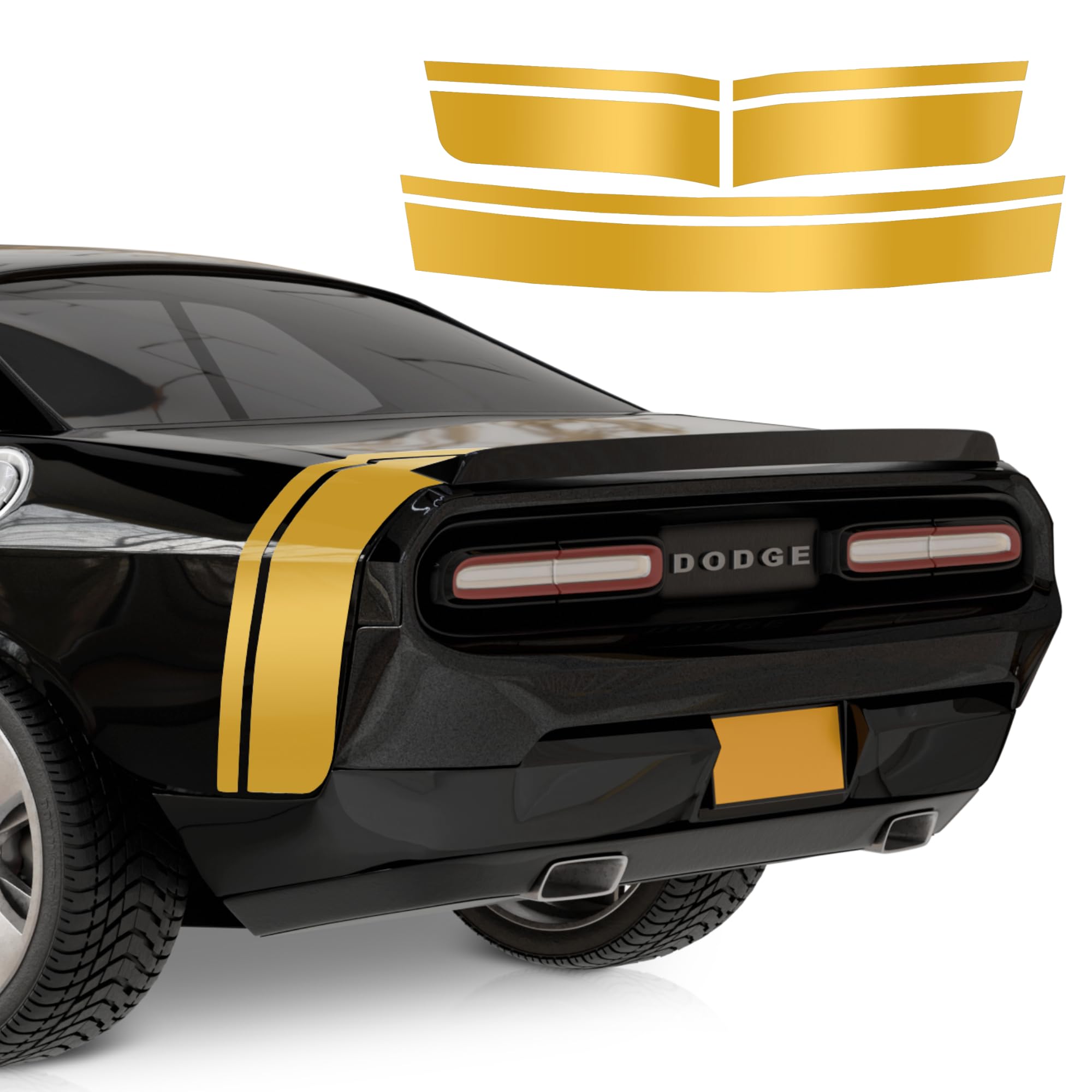 Amazon.com - Rear Belt Stripe Racing Vinyl Decal Kit – Tail Band Stripe ...