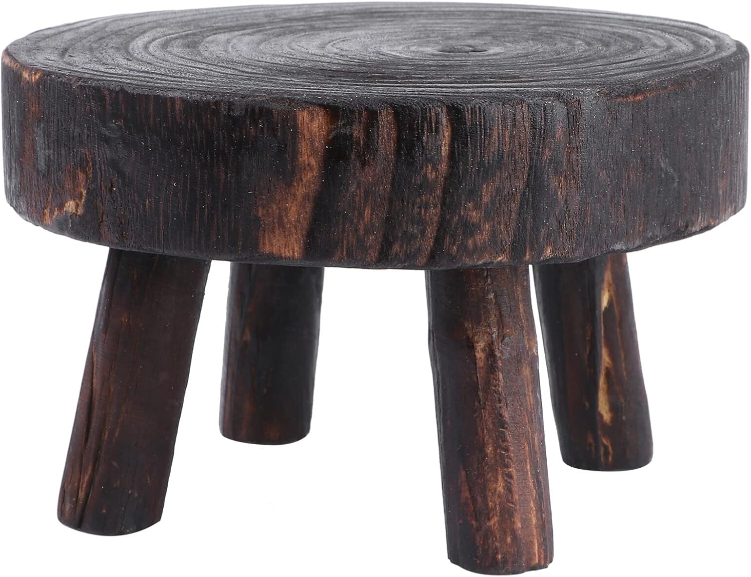 Amazon.com: VILLCASE Wooden Plant Stool Wood Stool Plant Stand, Yard ...