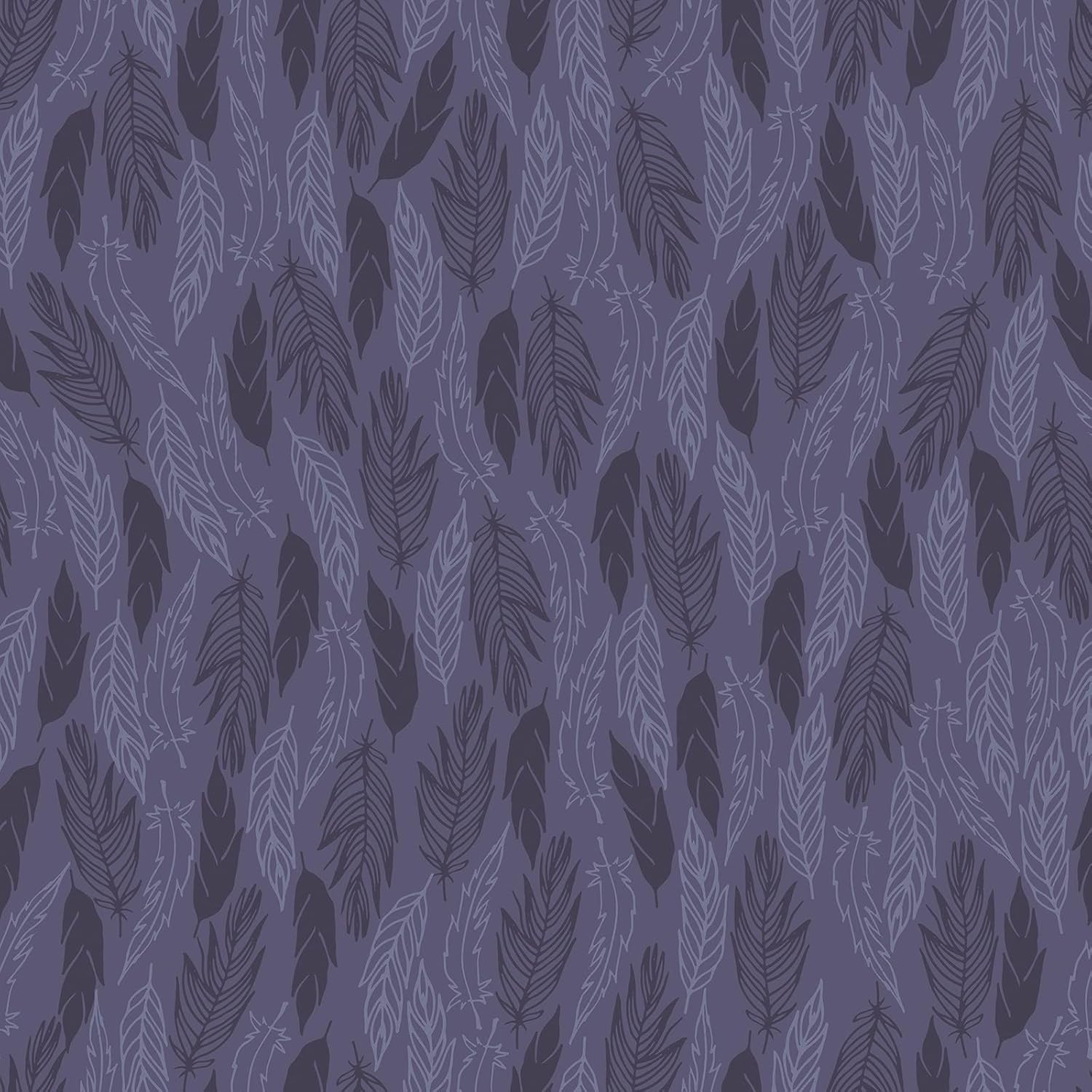 CRE8TIVE 24"x118" Purple Leaf Wallpaper Peel and Stick Purple Contact ...