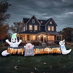 Halloween Inflatables 12 FT Long Outdoor Decorations Ghosts Tombstone ...