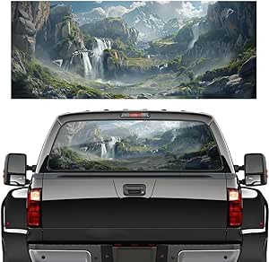 Amazon.com - Landscape Pattern Truck Rear Window Sticker Graphic ...