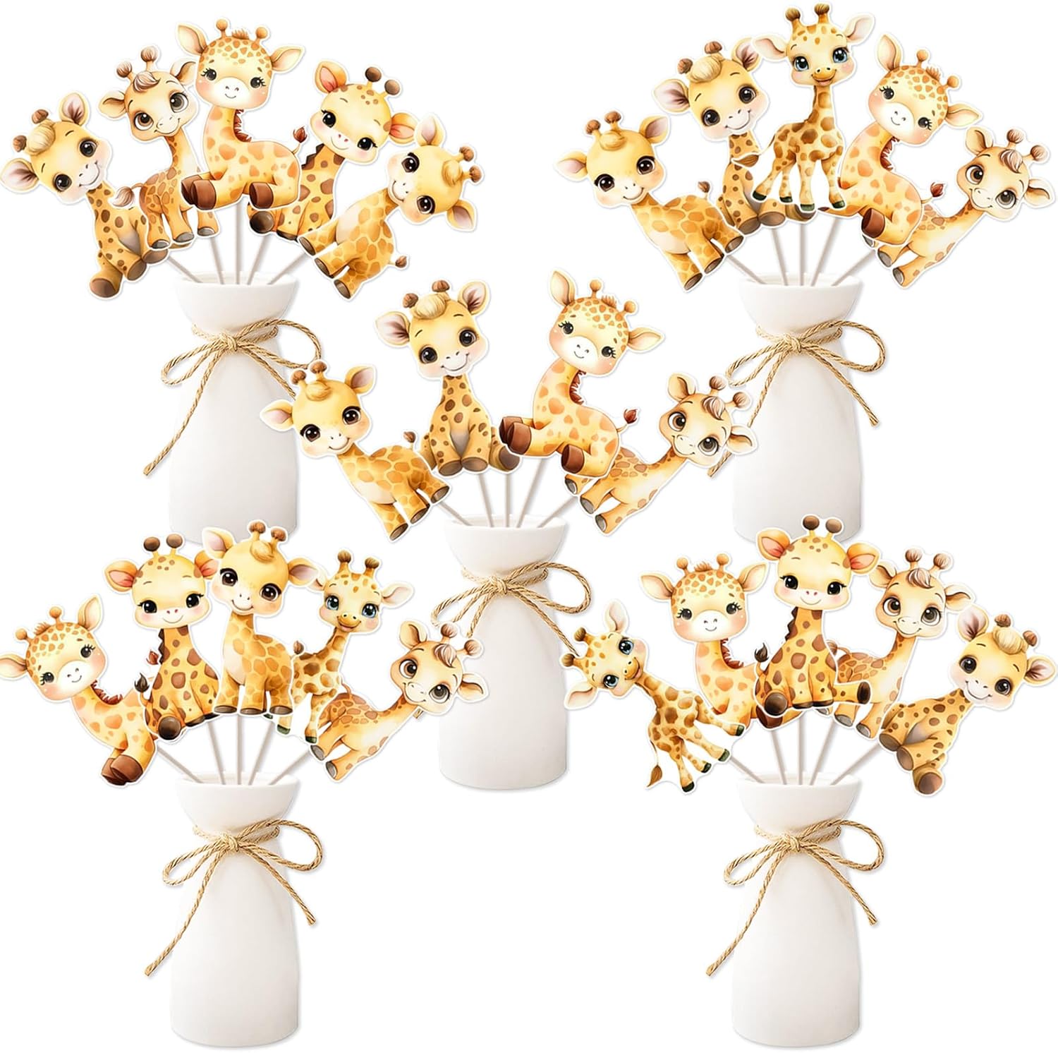 Amazon.com: SHADOAMP Giraffe Party Decorations, 24pcs Giraffe Theme ...