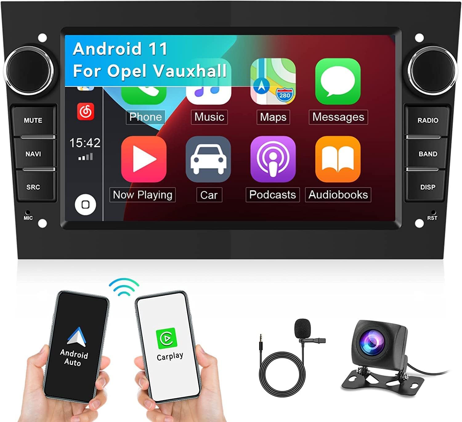 [2+32GB] Autoradio Android 11 con Wireless Carplay Android Auto per ...