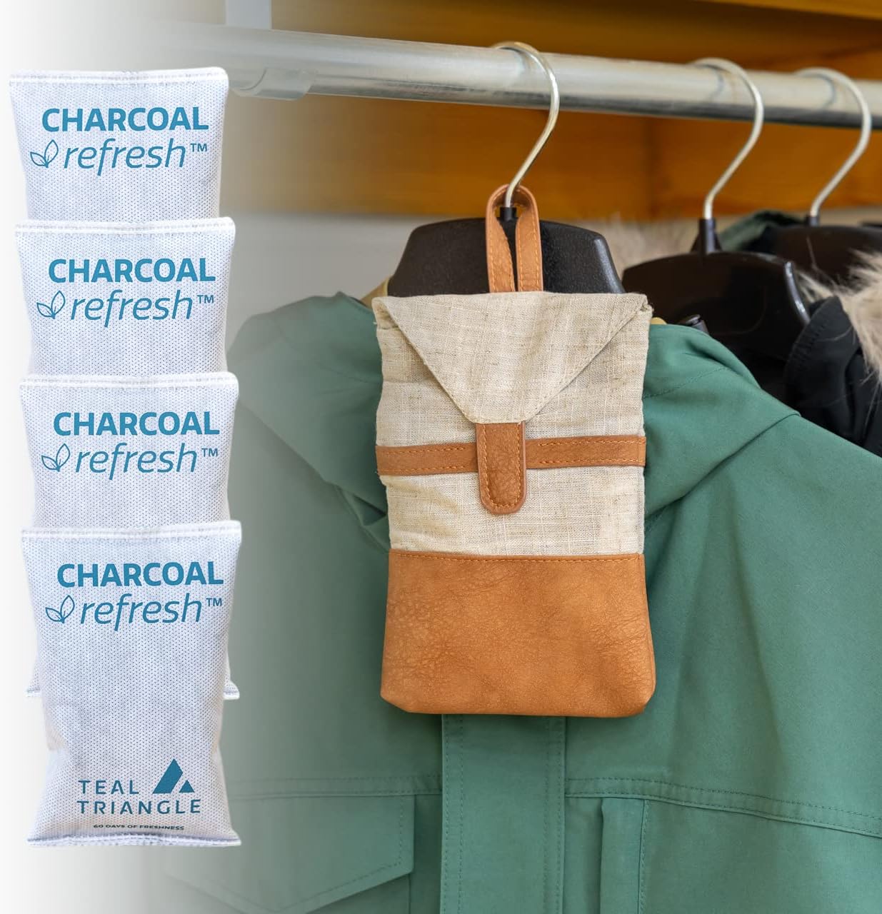 Amazon.com: Bamboo Charcoal Refresh Bags, 60 Days Odor Control Air ...