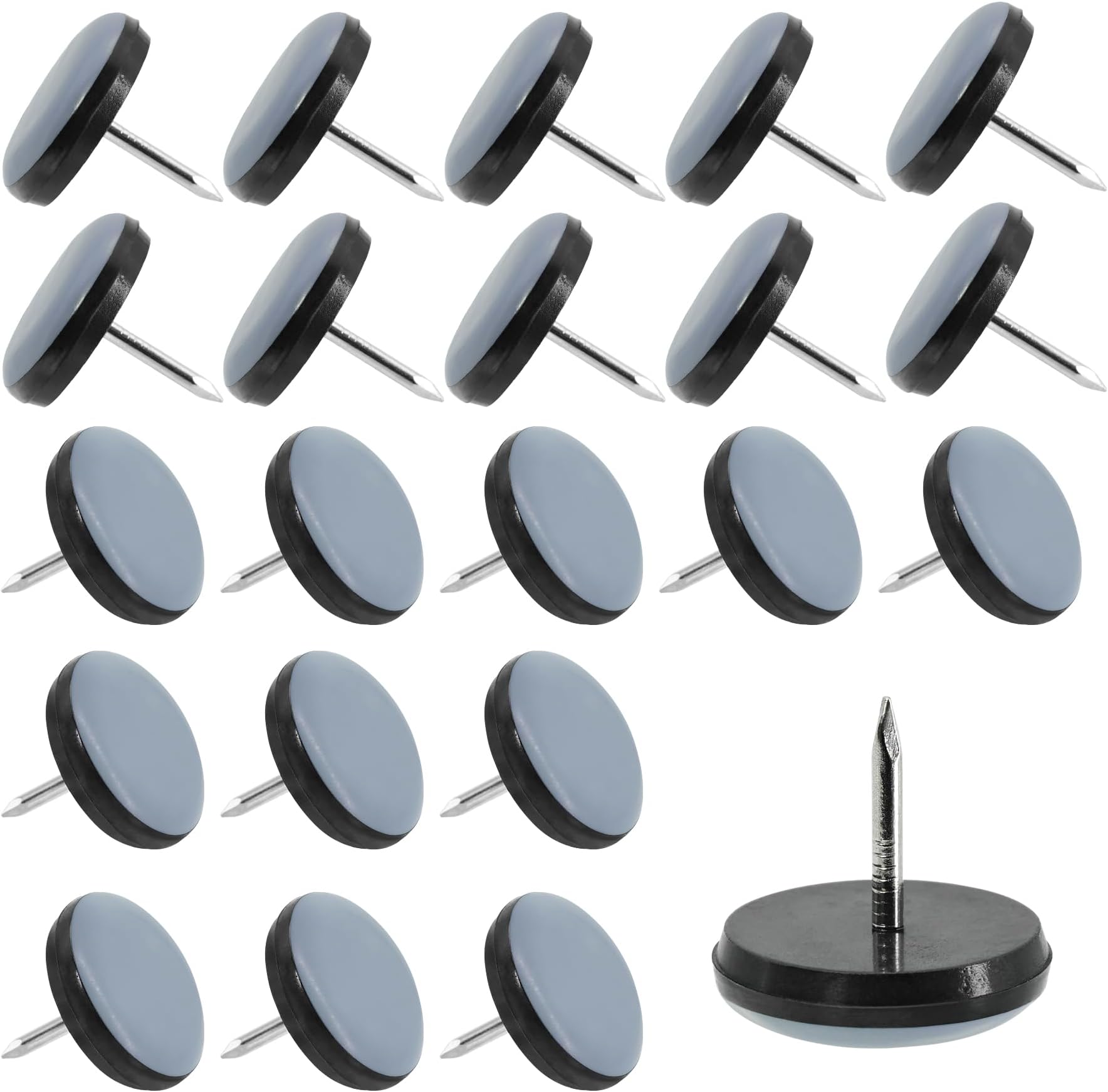 30 Pièces Patins pour Chaises 22mm en Téflon Patins pour Meubles Ronde ...