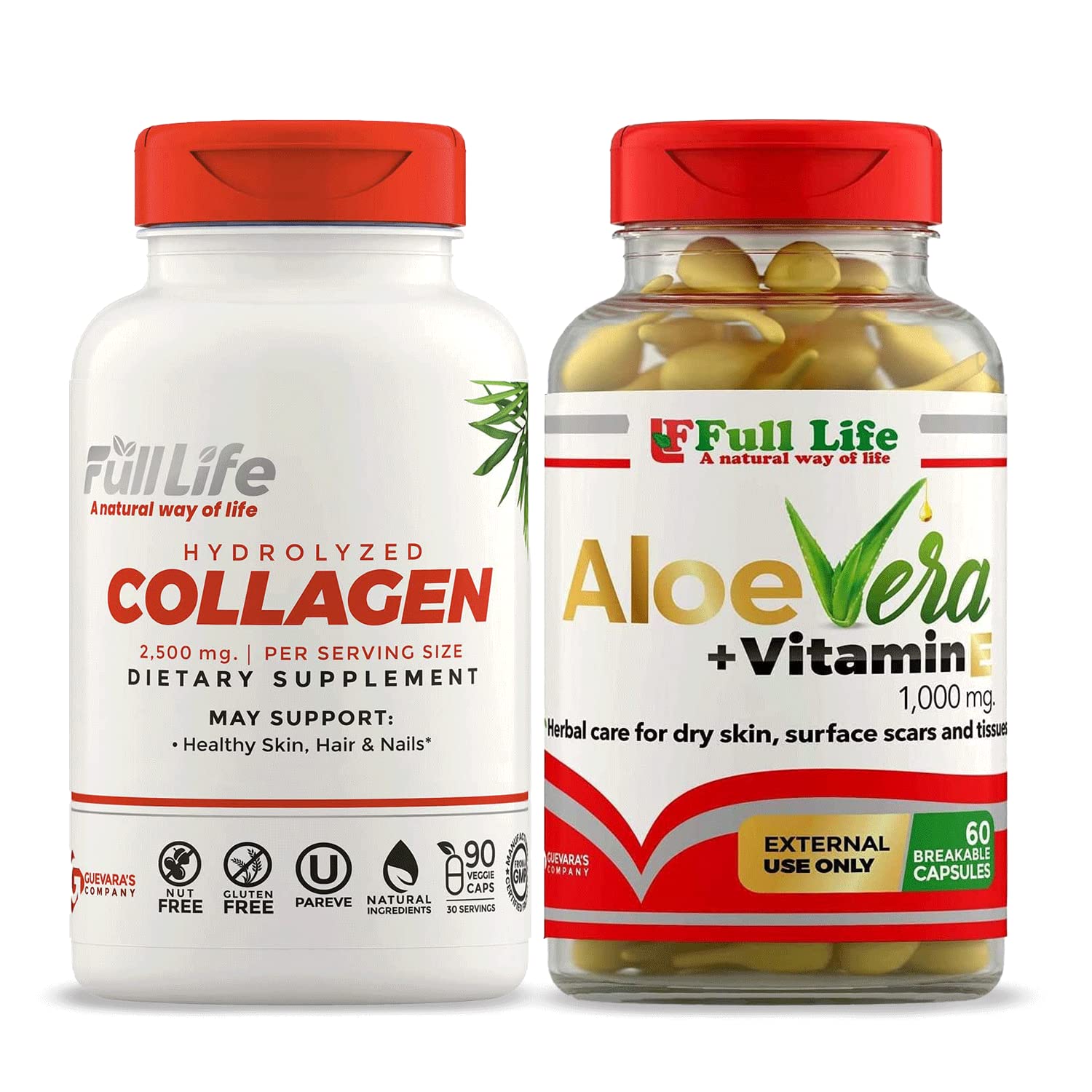 Amazon.com: Full Life Hydrolyzed Collagen Supplement - Bovine Collagen ...