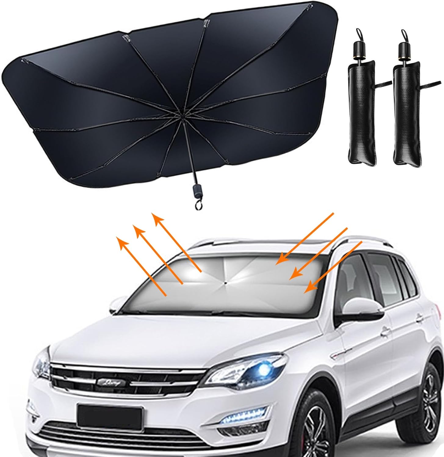 Amazon.com: Car Sun Shade Windshield Cover Umbrella Car Shade Vehicle ...