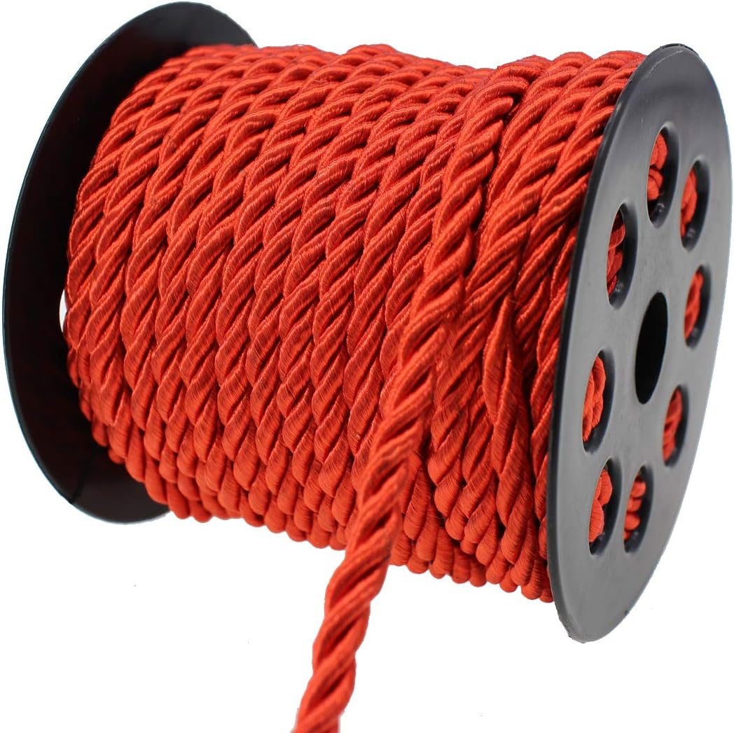 Amazon.com: PAMIR TONG 5mm 3 Braided 20 Yards Red Cord Twine Rope ...