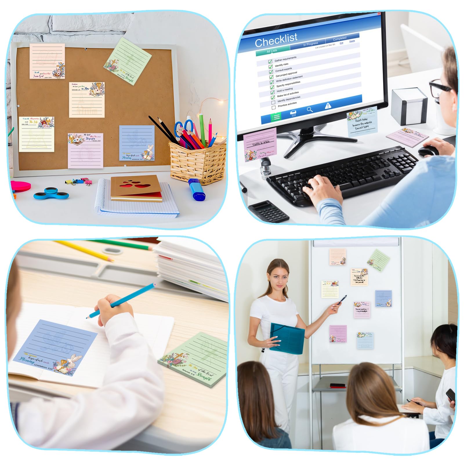 Snapklik.com : 600 Sheets Bible Sticky Notes, Self Stick Christian ...