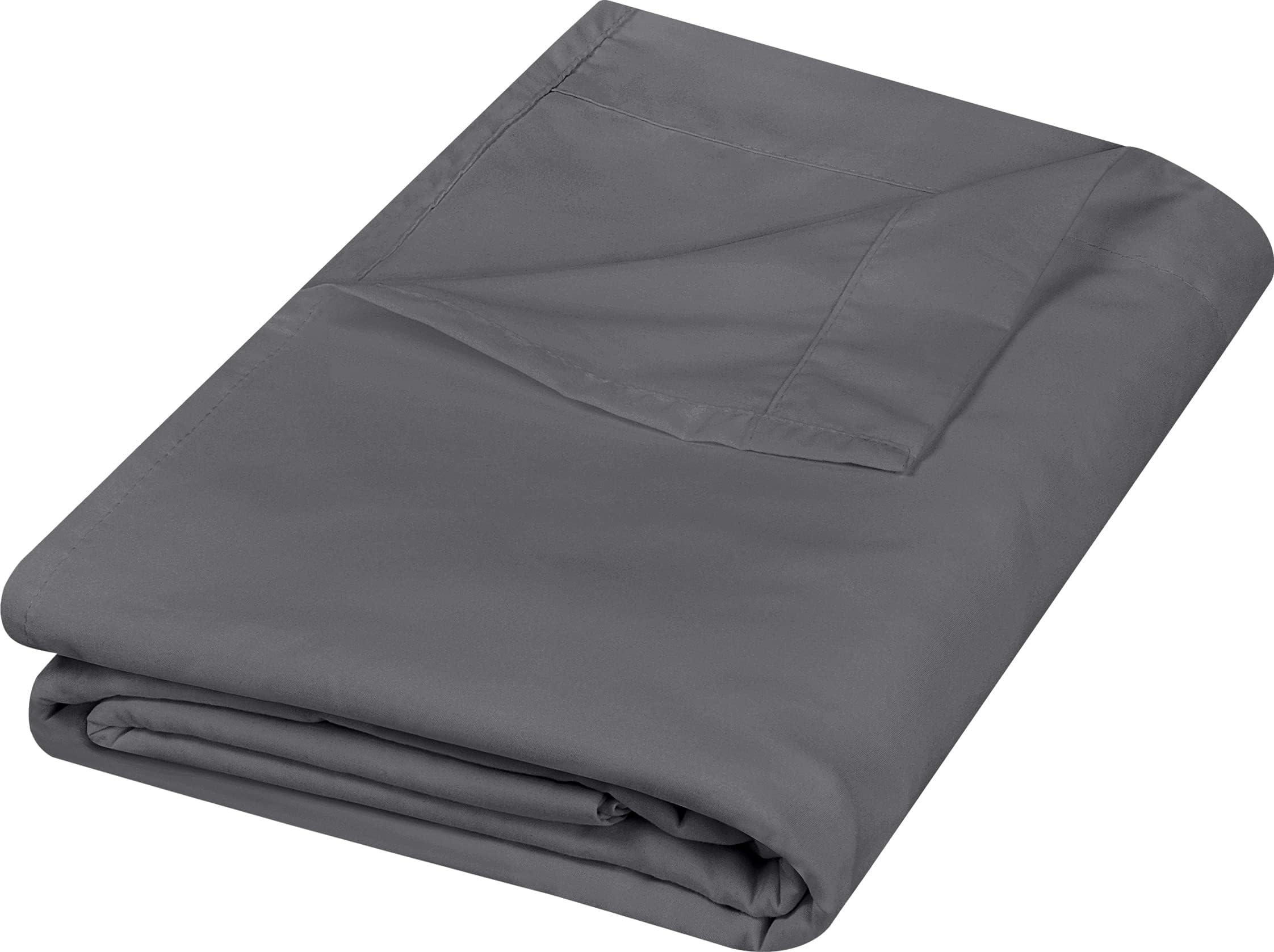 Amazon.com: 100% Cotton Queen Flat Sheet Only, Cool & Crisp Percale ...