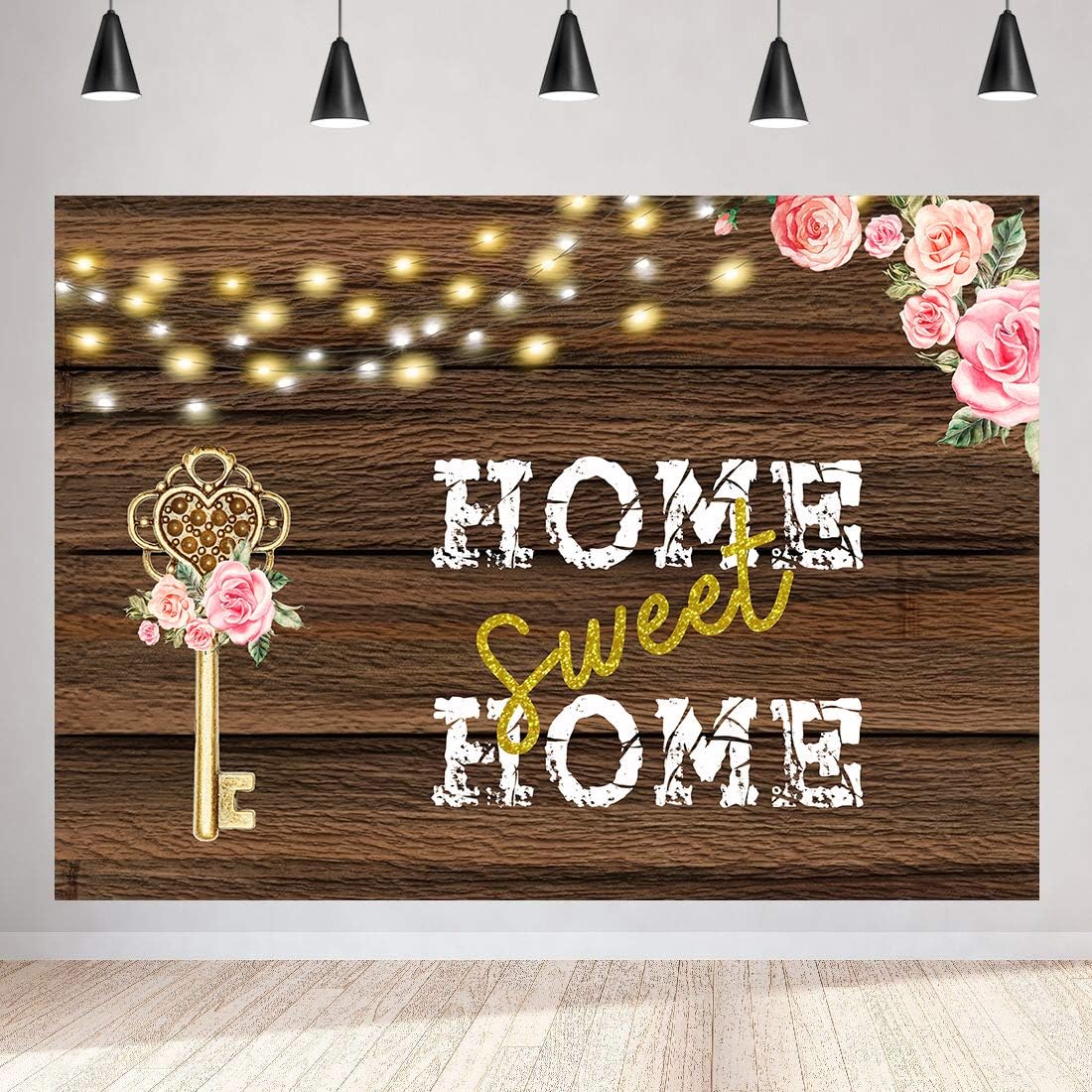 Amazon.com : Rustic Housewarming Backdrop for housewarming Party Decor ...