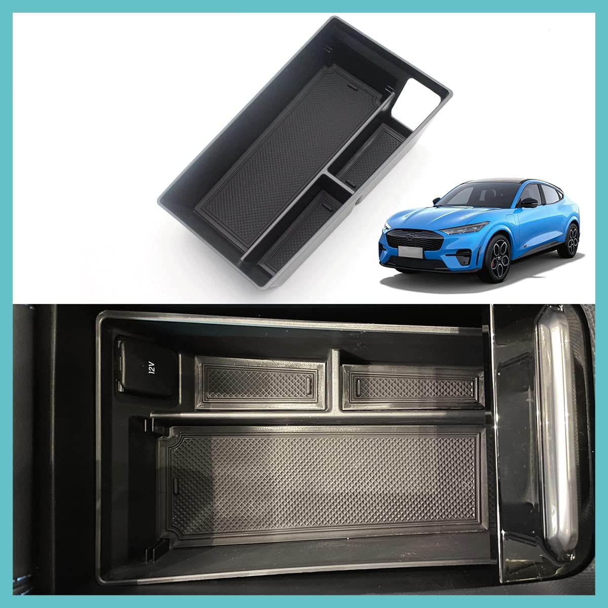 Amazon.com: iPick Image for Ford Mustang Mach-E Real Carbon Fiber 4 Pcs ...