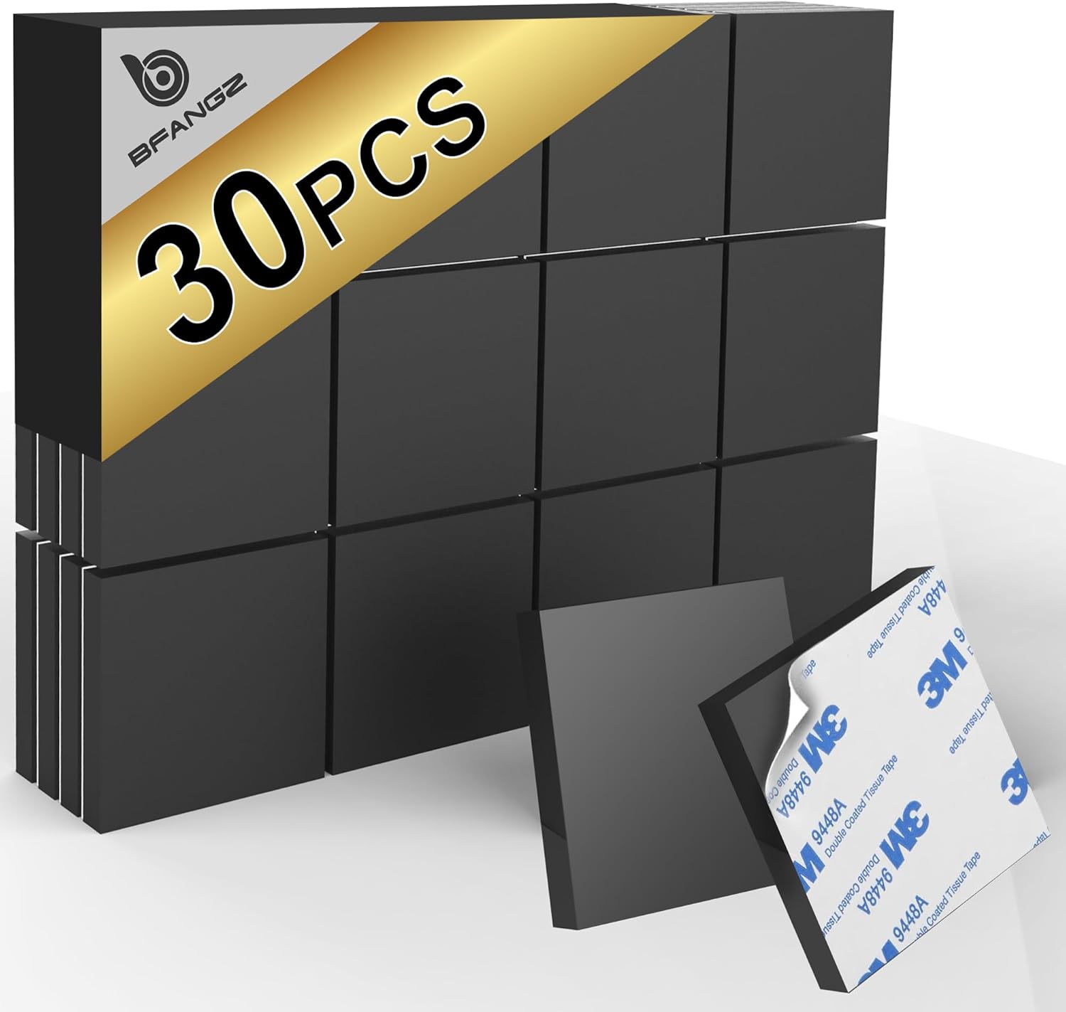 Amazon.com : Adhesive Magnetic Squares, 20x20x1.5mm Flexible Sticky ...