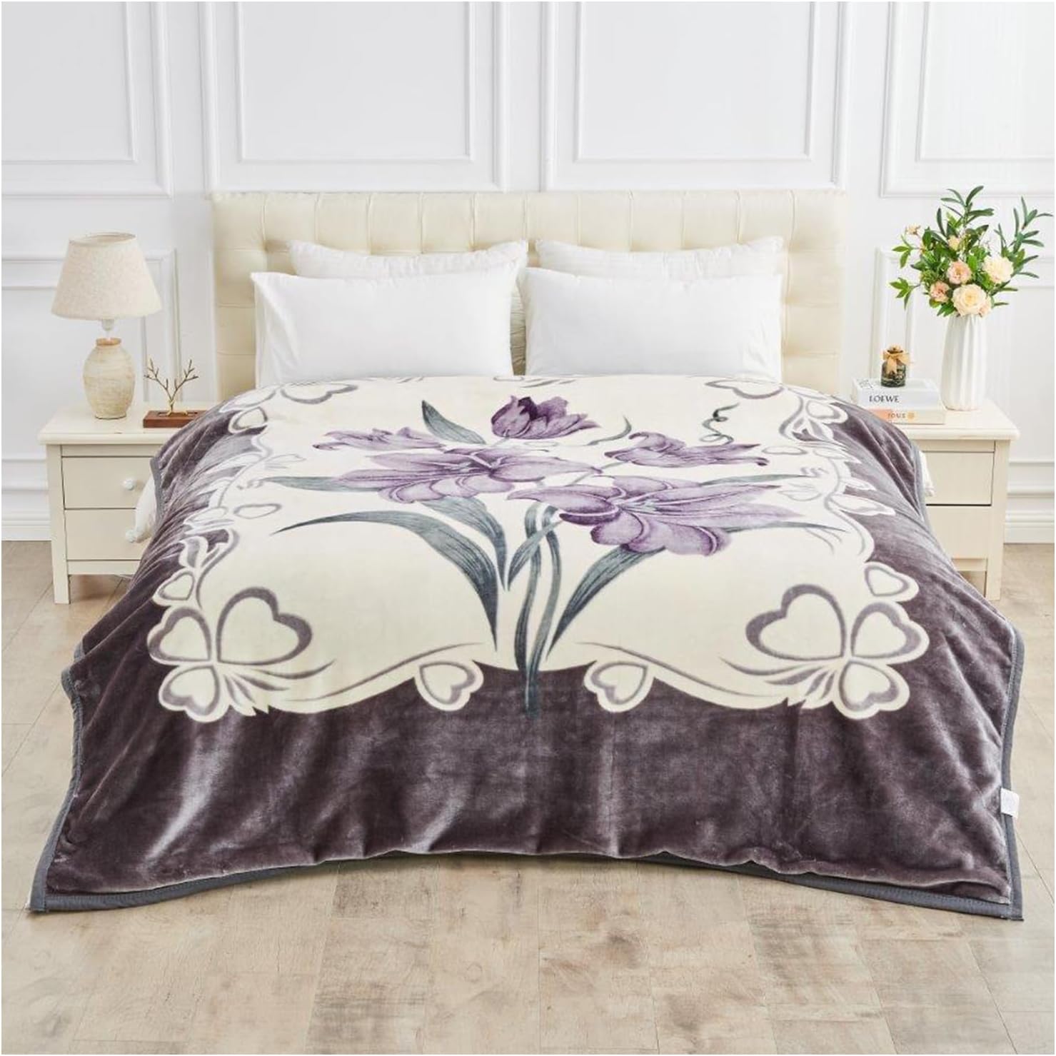 Heavy Blankets Throws 2 Ply - Fleece Reversible 5kg Weighted Blanket ...