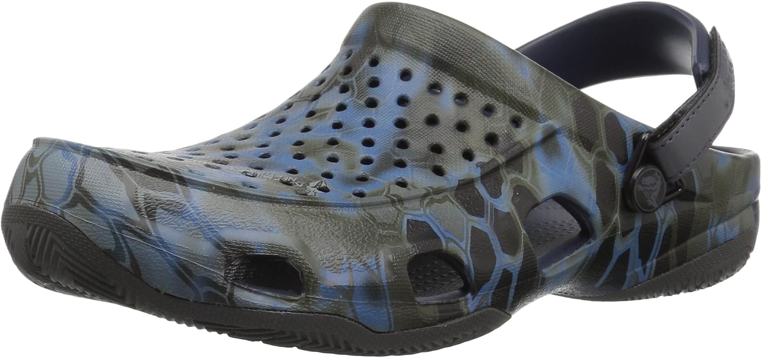 Amazon.com | Crocs Men's Swft Kryptek Neptune Dck CLG M Shoe, Navy, 13 ...