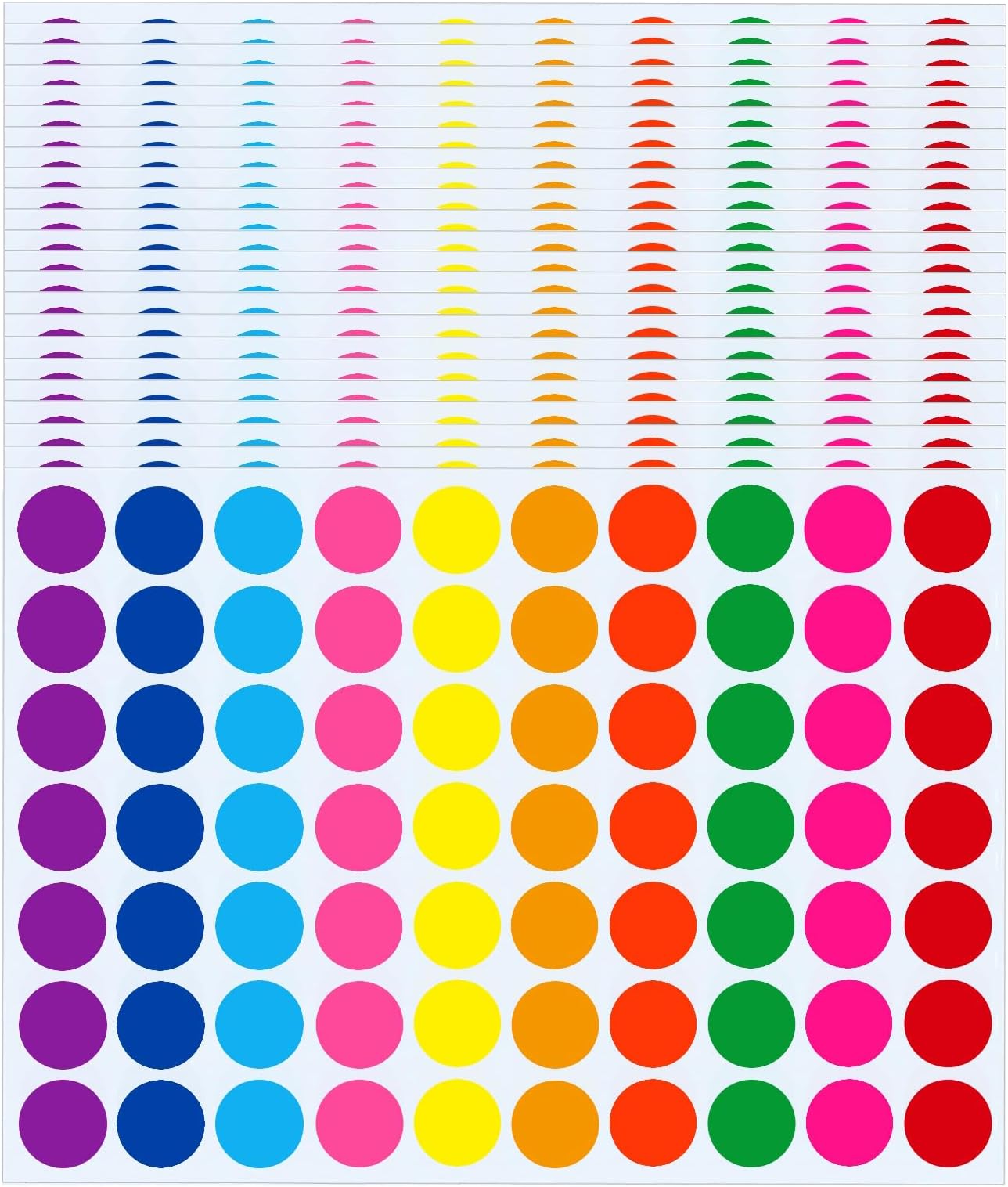 Amazon.com : 4200 Pieces 3/4" Colored Dot Stickers Color Coding Labels ...