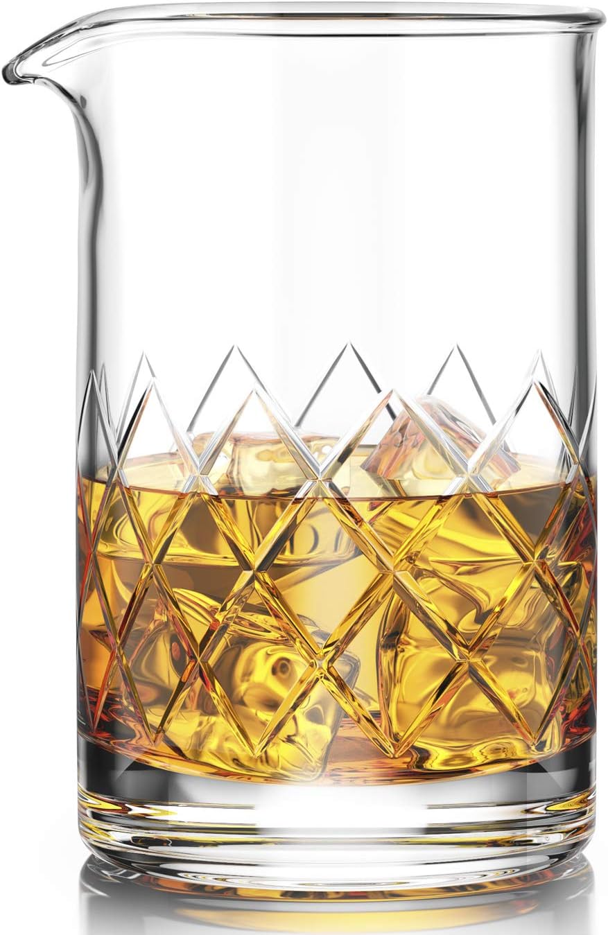Amazon.com: Mofado Crystal Cocktail Mixing Glass - Classic 24oz 710ml ...