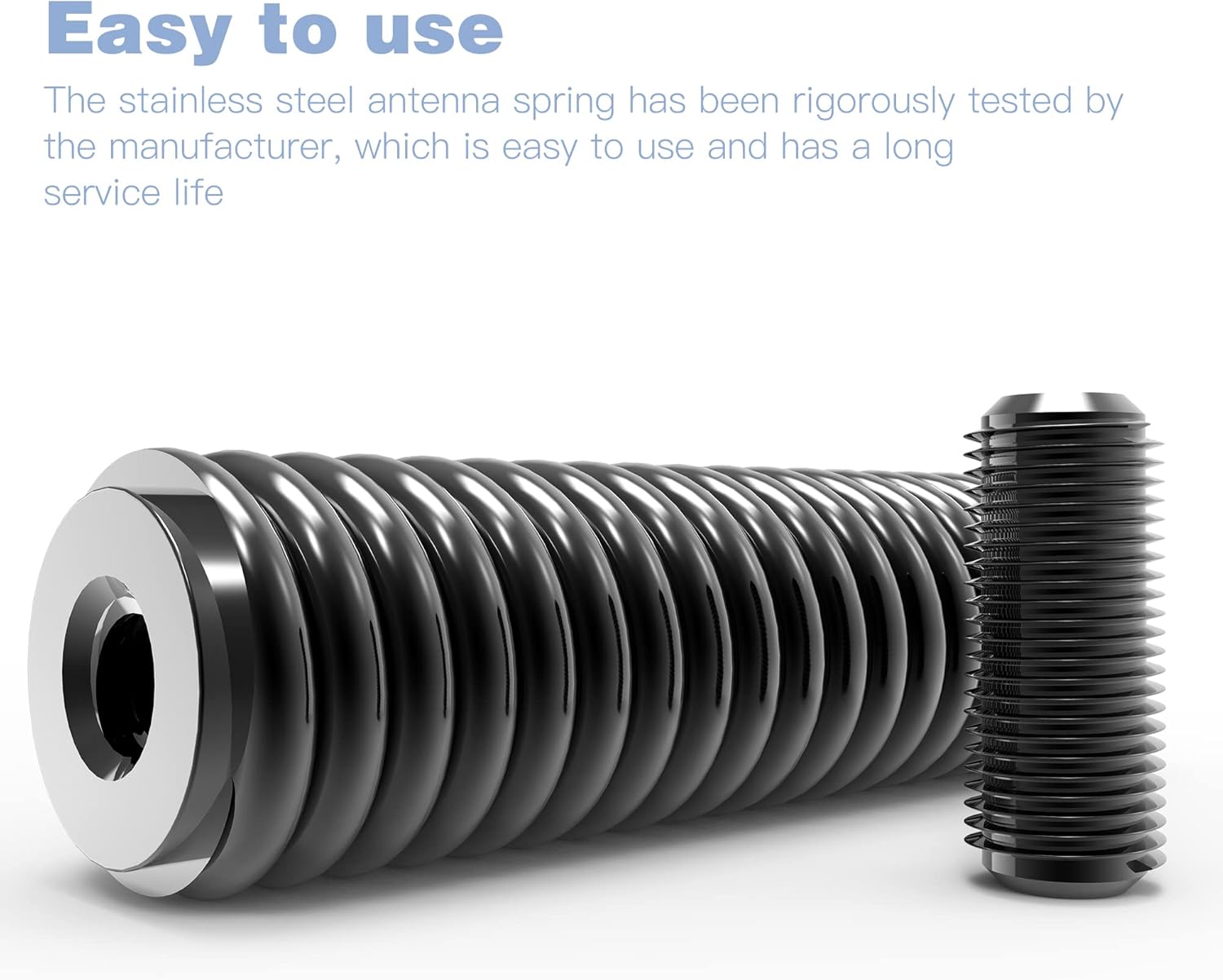 Buy CB Antenna Spring, Ancable SS-3H CB Spring Whip Antenna 3/8 x 24 ...