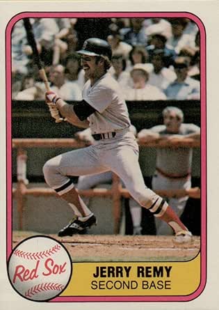 Amazon.com: 1981 Fleer Baseball #238 Jerry Remy Boston Red Sox Official ...