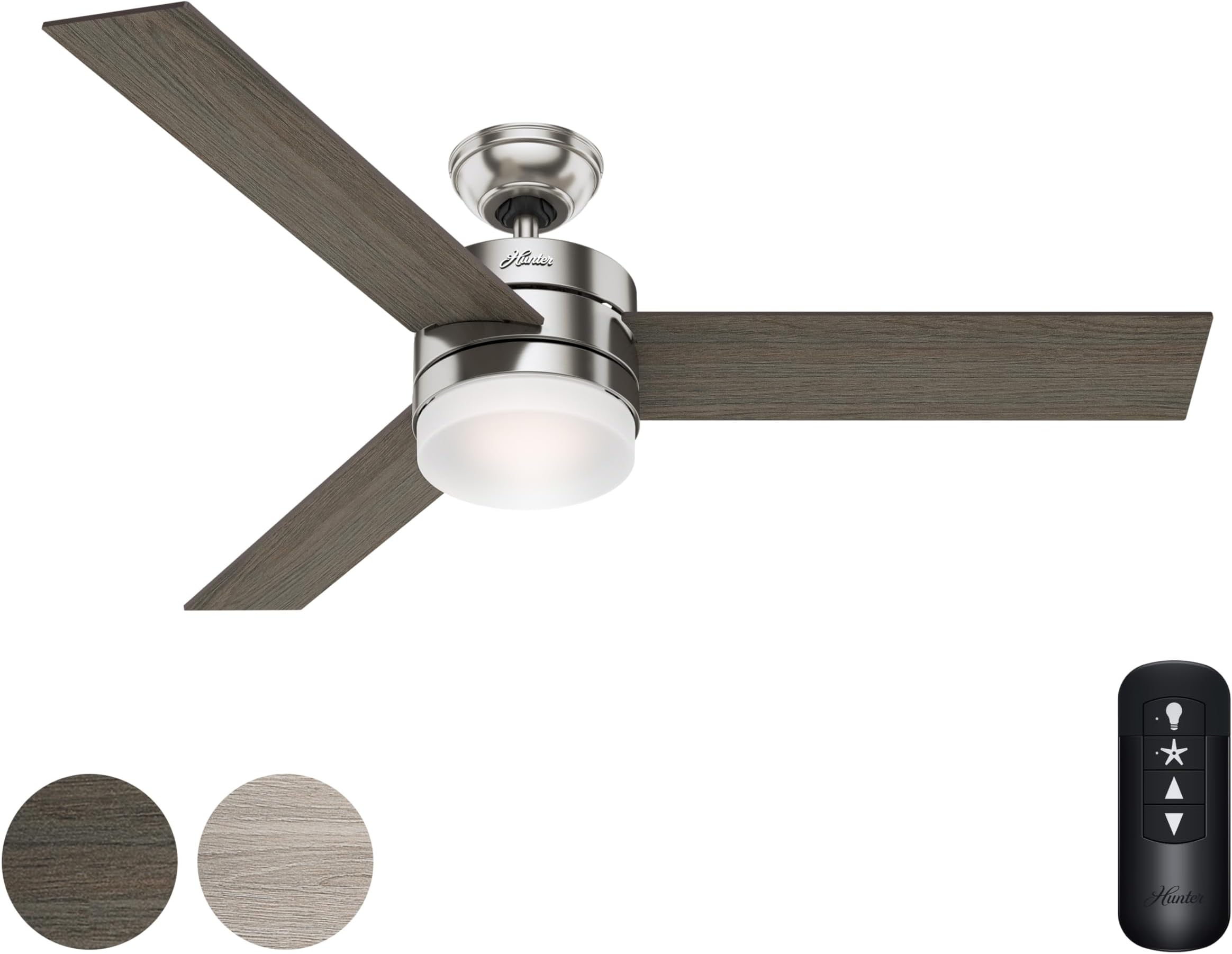 Hunter Fan Company 59594 Exeter Ceiling Fan, 54, Fresh White - Amazon.com