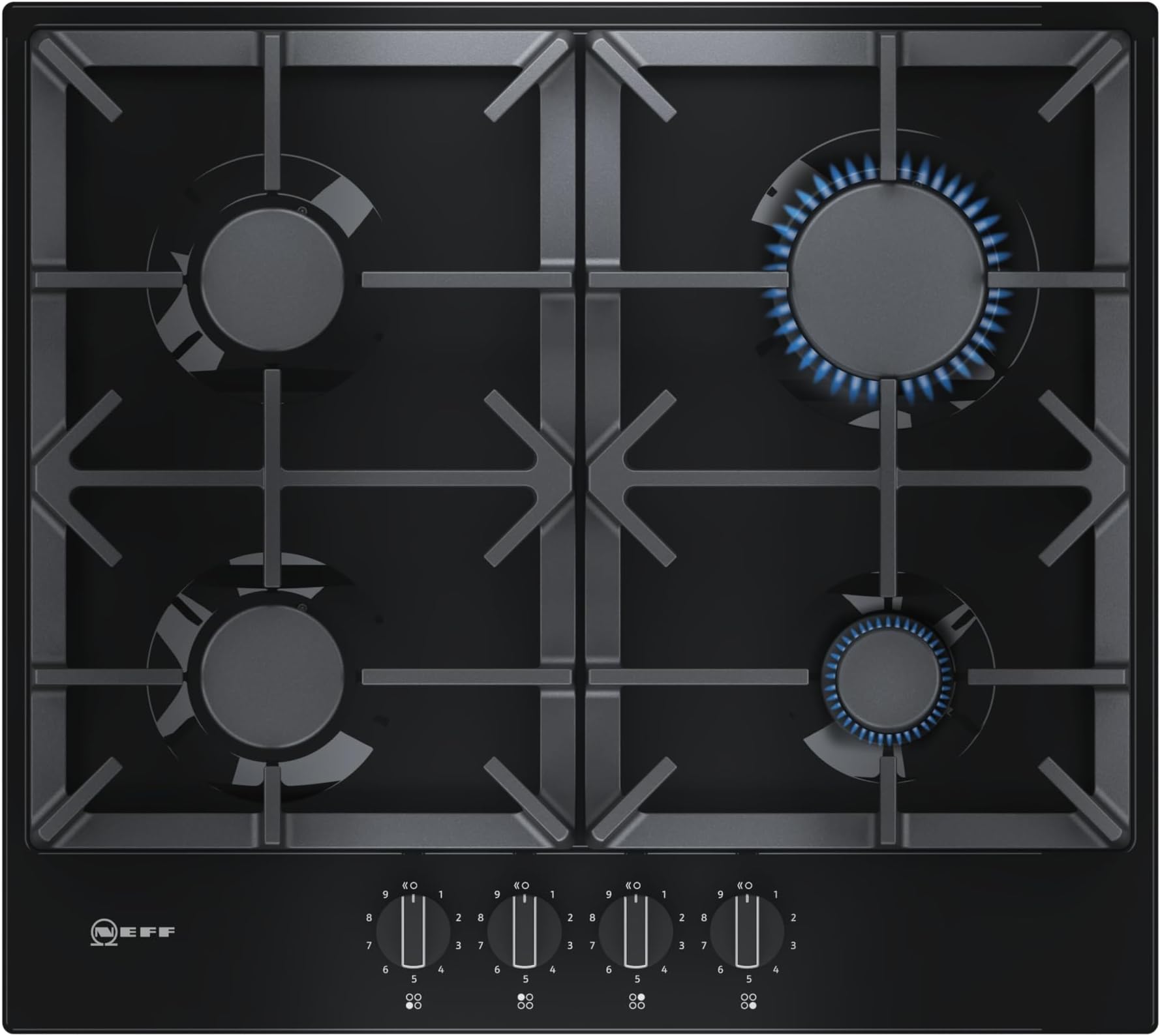 NEFF T26DS49S0 Gas Hob - Black, Built-in : Amazon.co.uk: Large Appliances